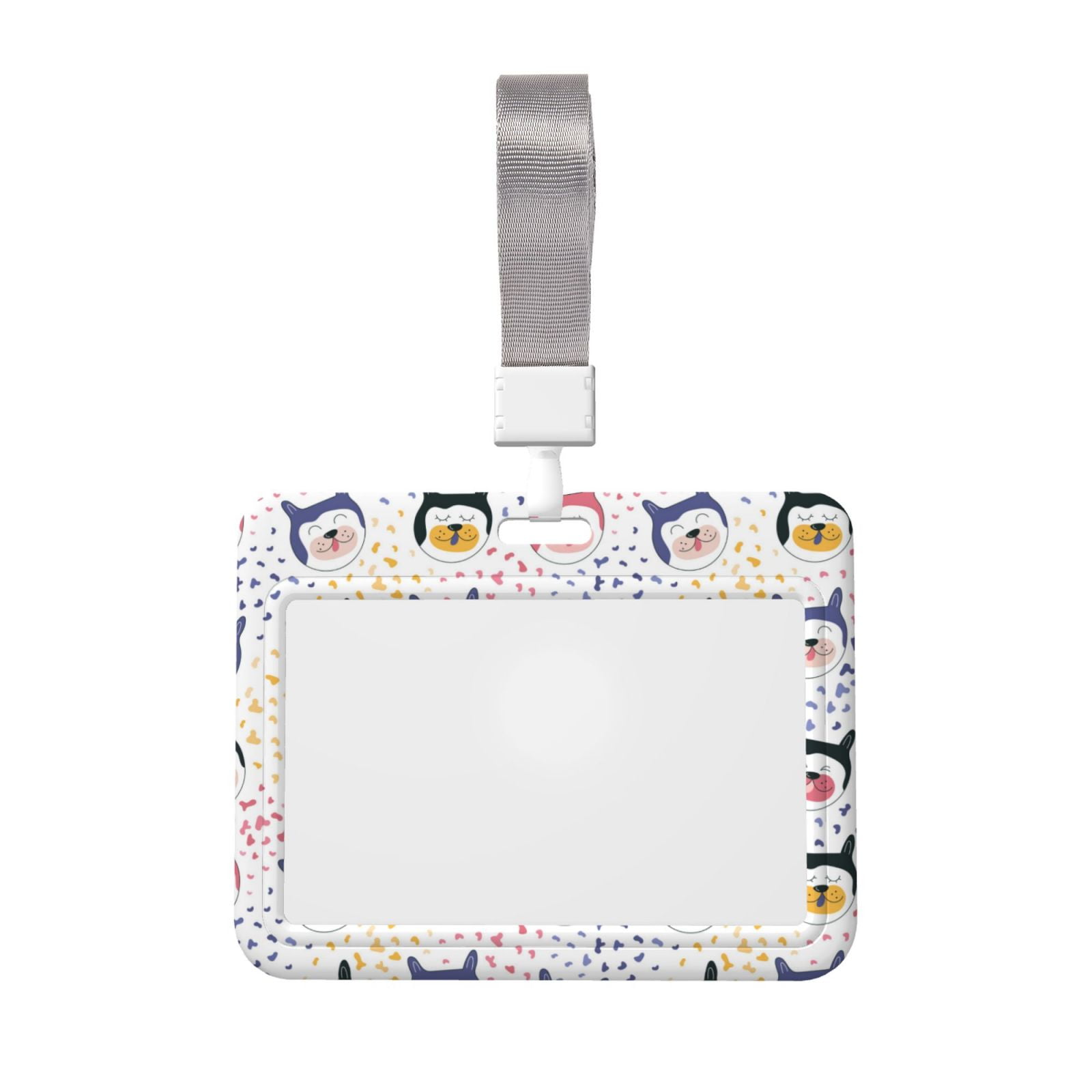 Kdxio Cute Dog Card Badge Holder Work Badge Sleeve for Office, School ...