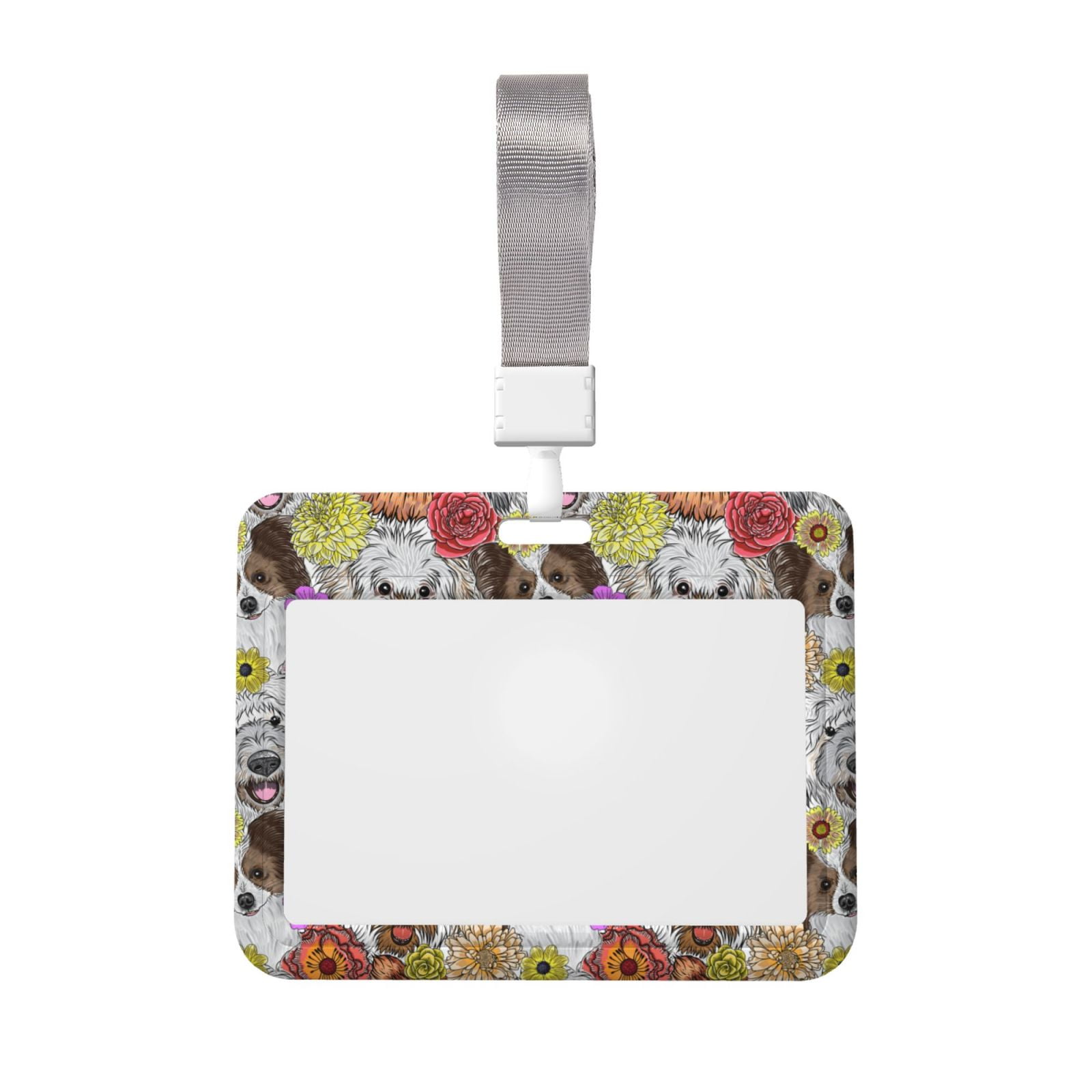 Kdxio Cute Dogs Puppy Card Badge Holder Work Badge Sleeve for Office ...