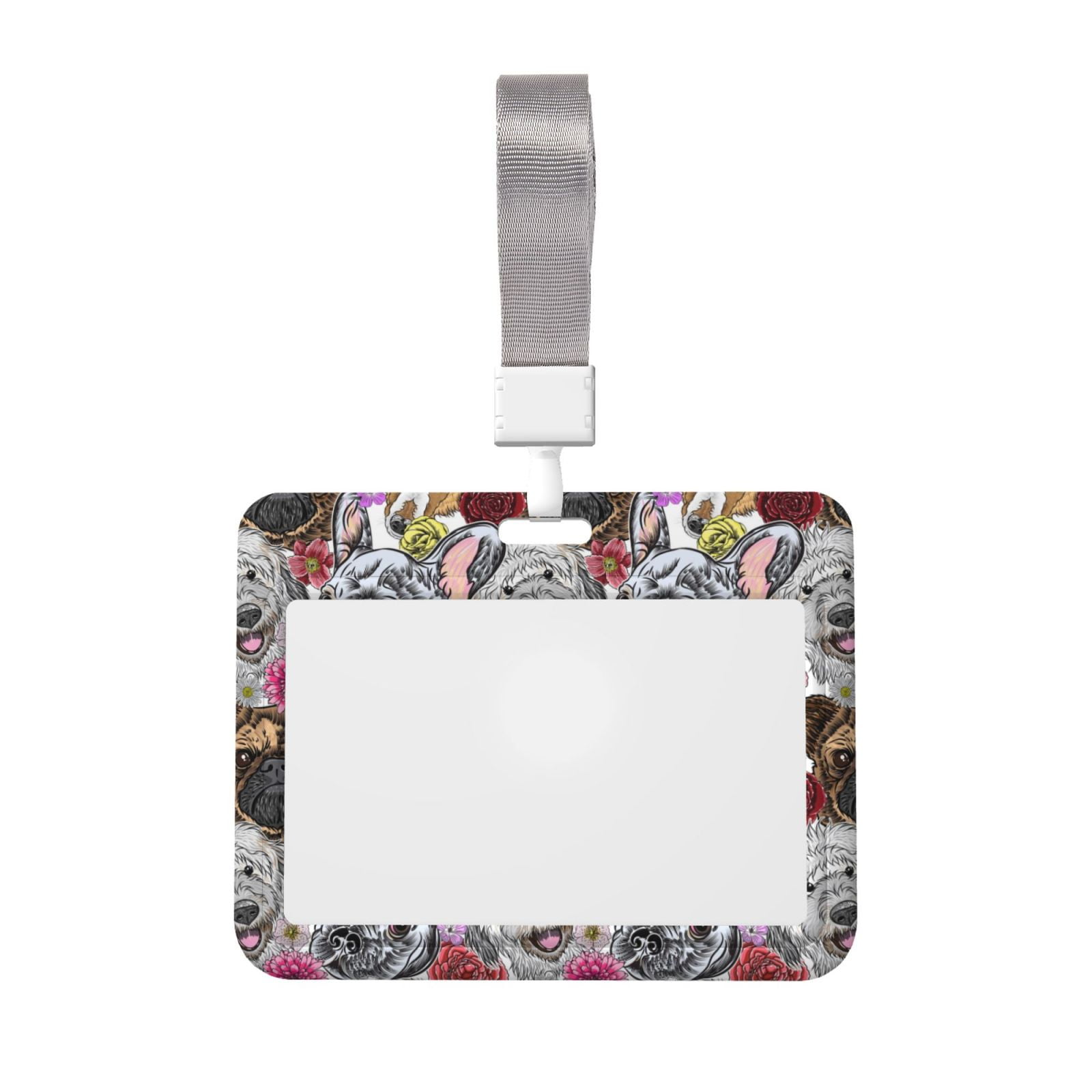 Kdxio Cute Dogs Puppy1 Card Badge Holder Work Badge Sleeve for Office ...