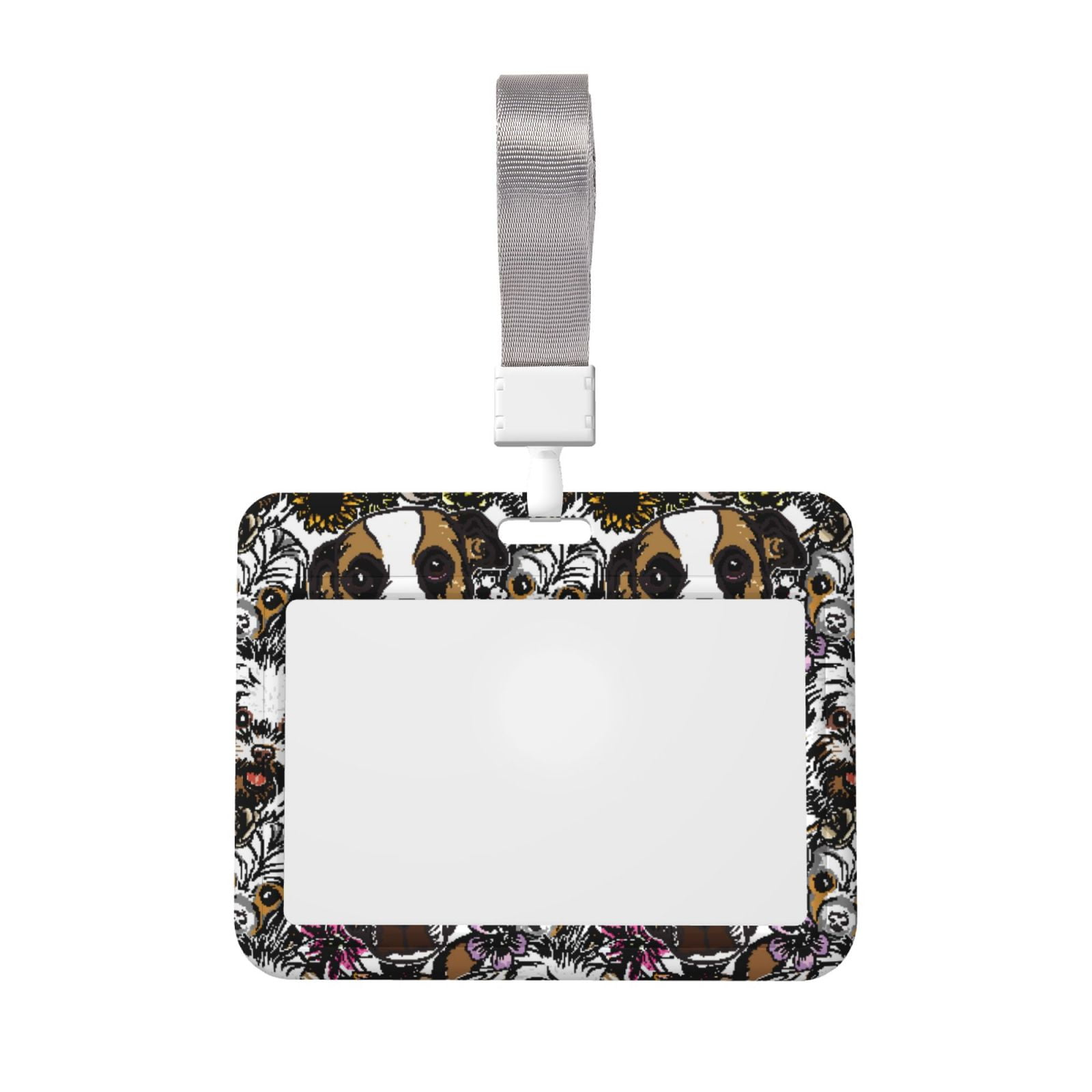 Kdxio Cute Dogs Puppy2 Card Badge Holder Work Badge Sleeve for Office ...