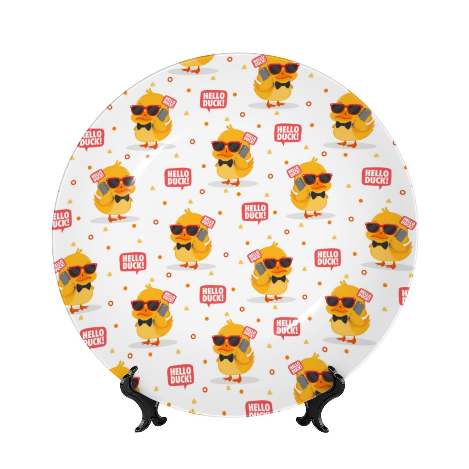 Kdxio Cute Duck Bone China Decorative Plate Ceramic Decorative Plate ...