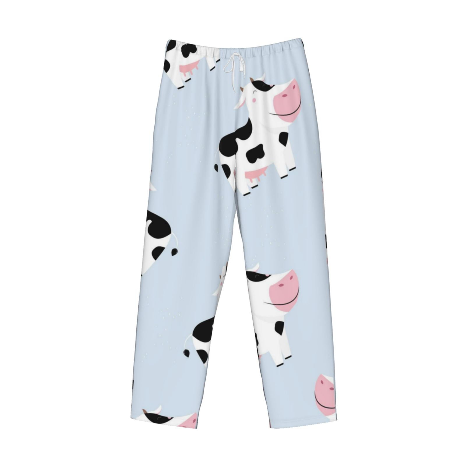 Kdxio Cute Farm Cow Print Men's Sleep Pajama Pant Lounge Pants with ...