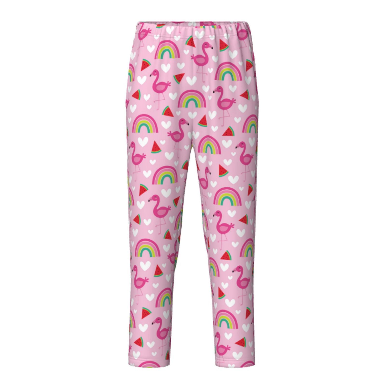 Kdxio Cute Flamingo Boys Girls Pajama Pants Long Sleep Pants Waist ...