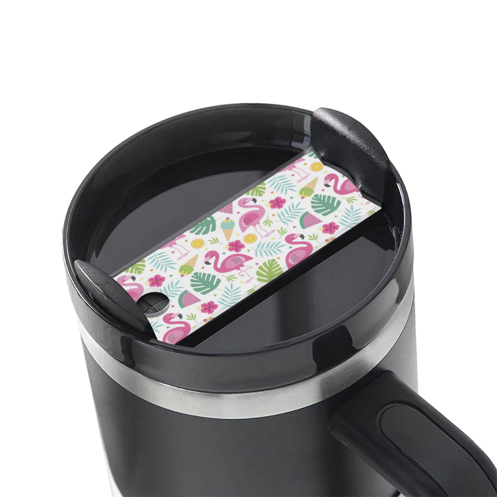 Kdxio Cute Flamingo Name Plate Compatible Stanley Cups Name Tag Acrylic ...