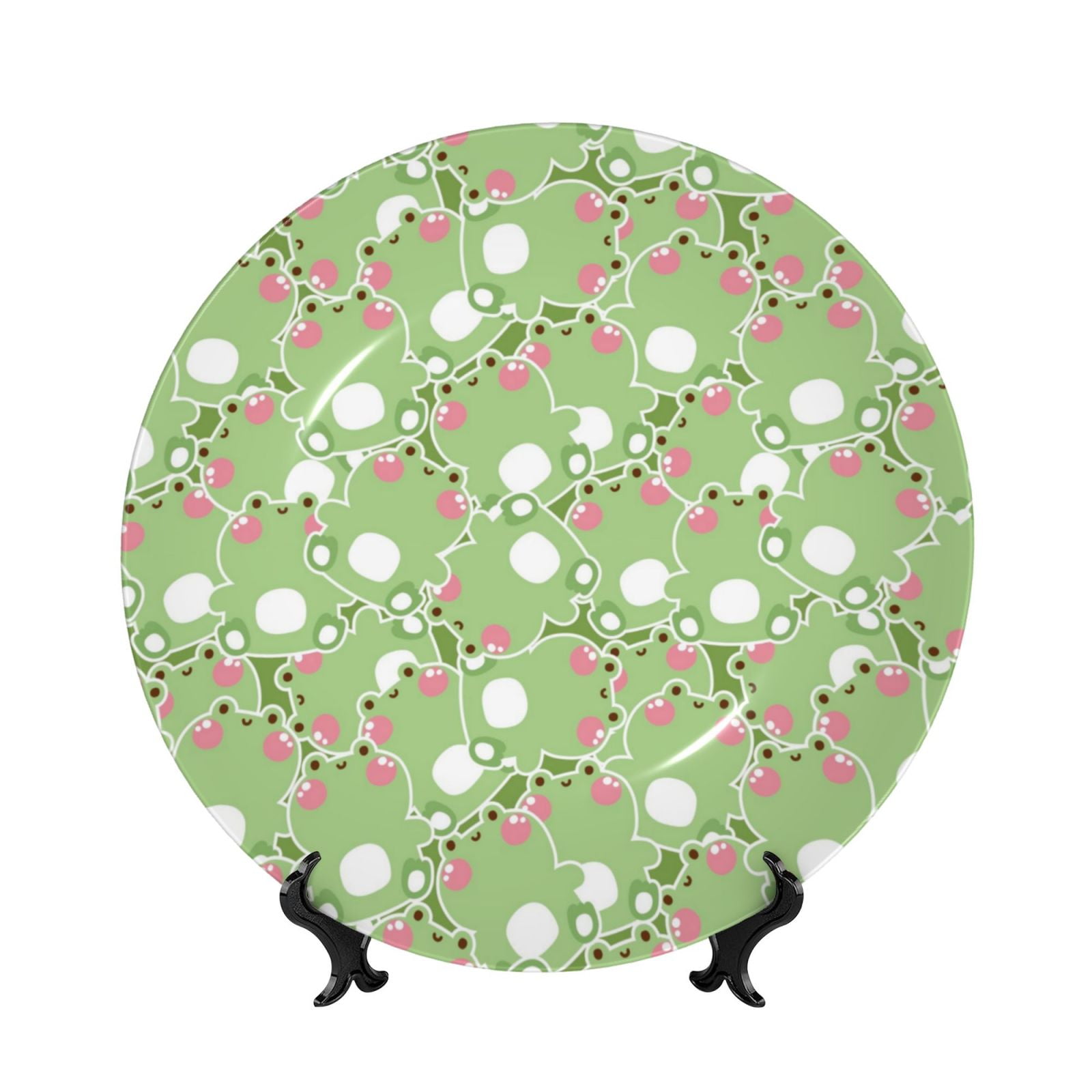 Kdxio Cute Frog2 Bone China Decorative Plate Ceramic Decorative Plate ...