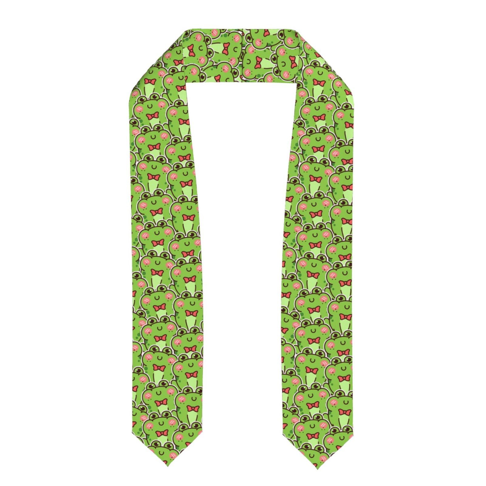 Kdxio Cute Green Frog Graduation Stole Class, Graduation Sash, Unisex ...