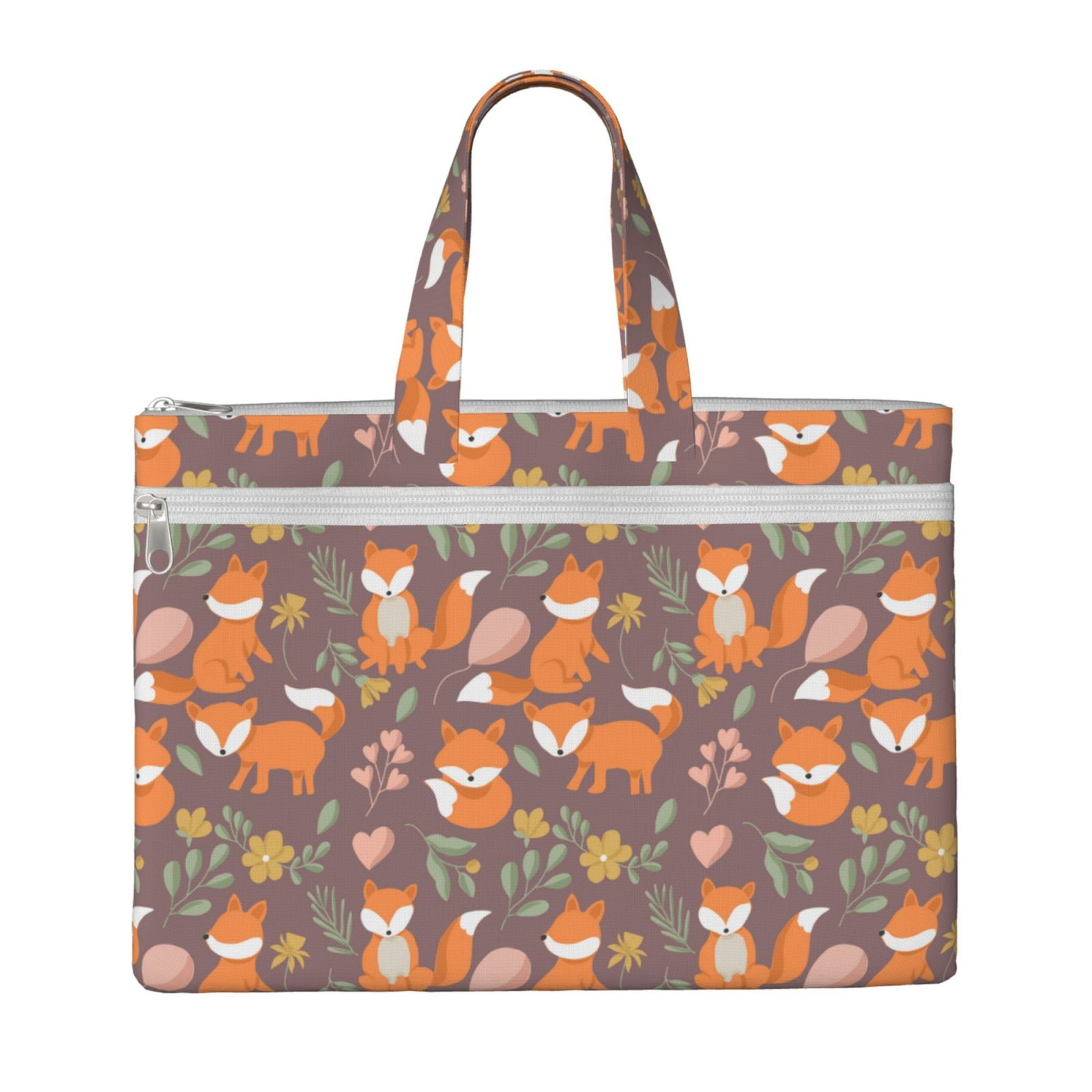 Kdxio Cute Little Fox File Tote Document Bag Business Briefcase Bag ...