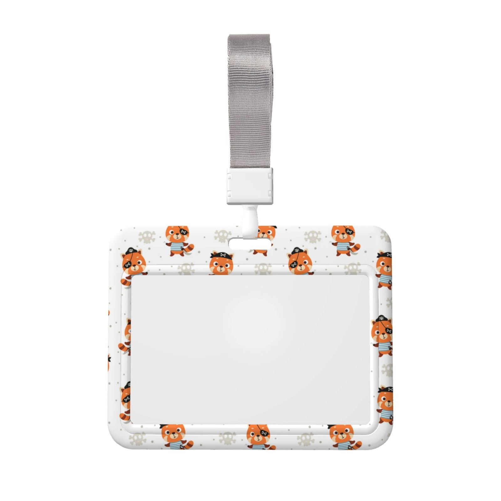 Kdxio Cute Little Pirate Red Panda Card Badge Holder Work Badge Sleeve ...