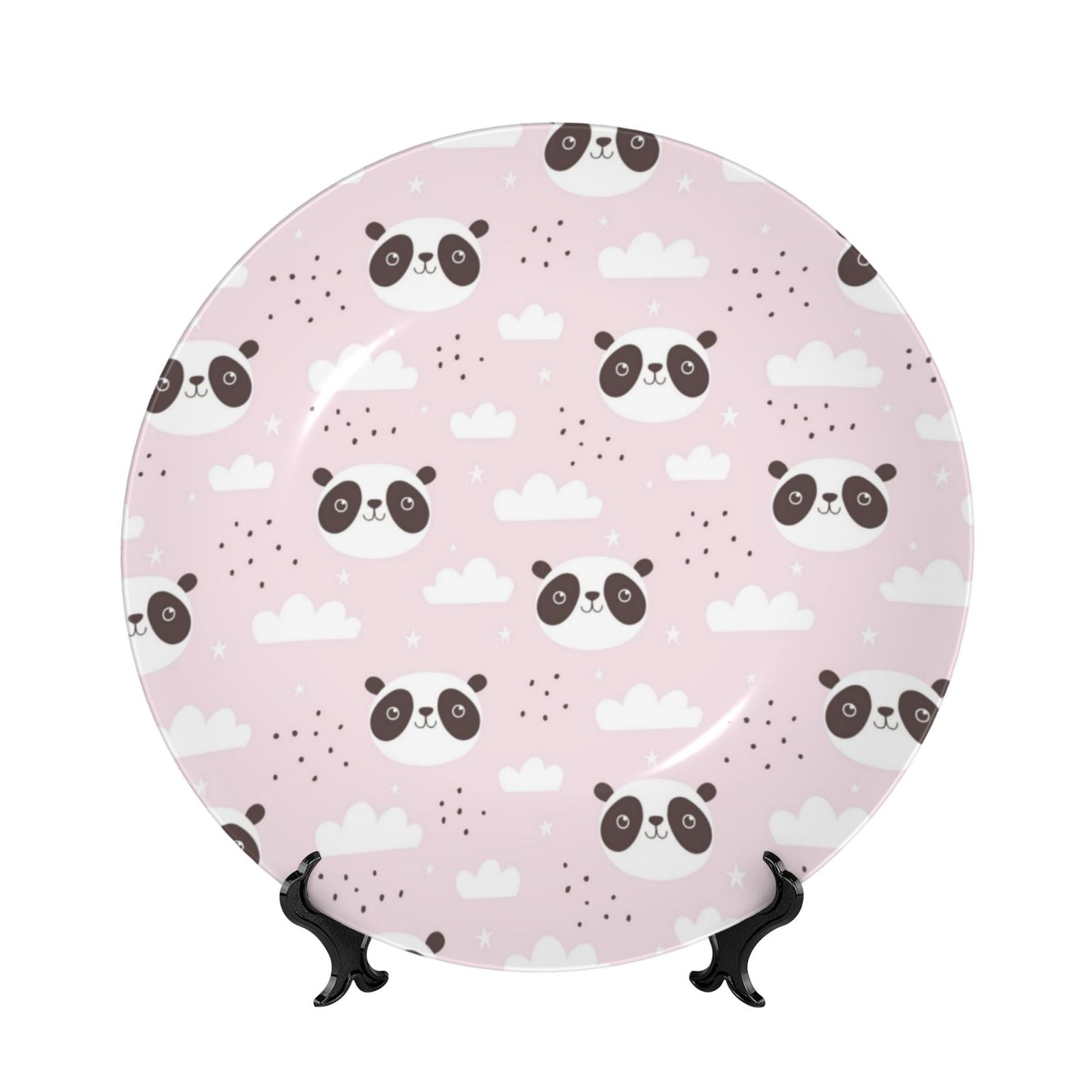 Kdxio Cute Panda Bone China Decorative Plate Ceramic Decorative Plate ...