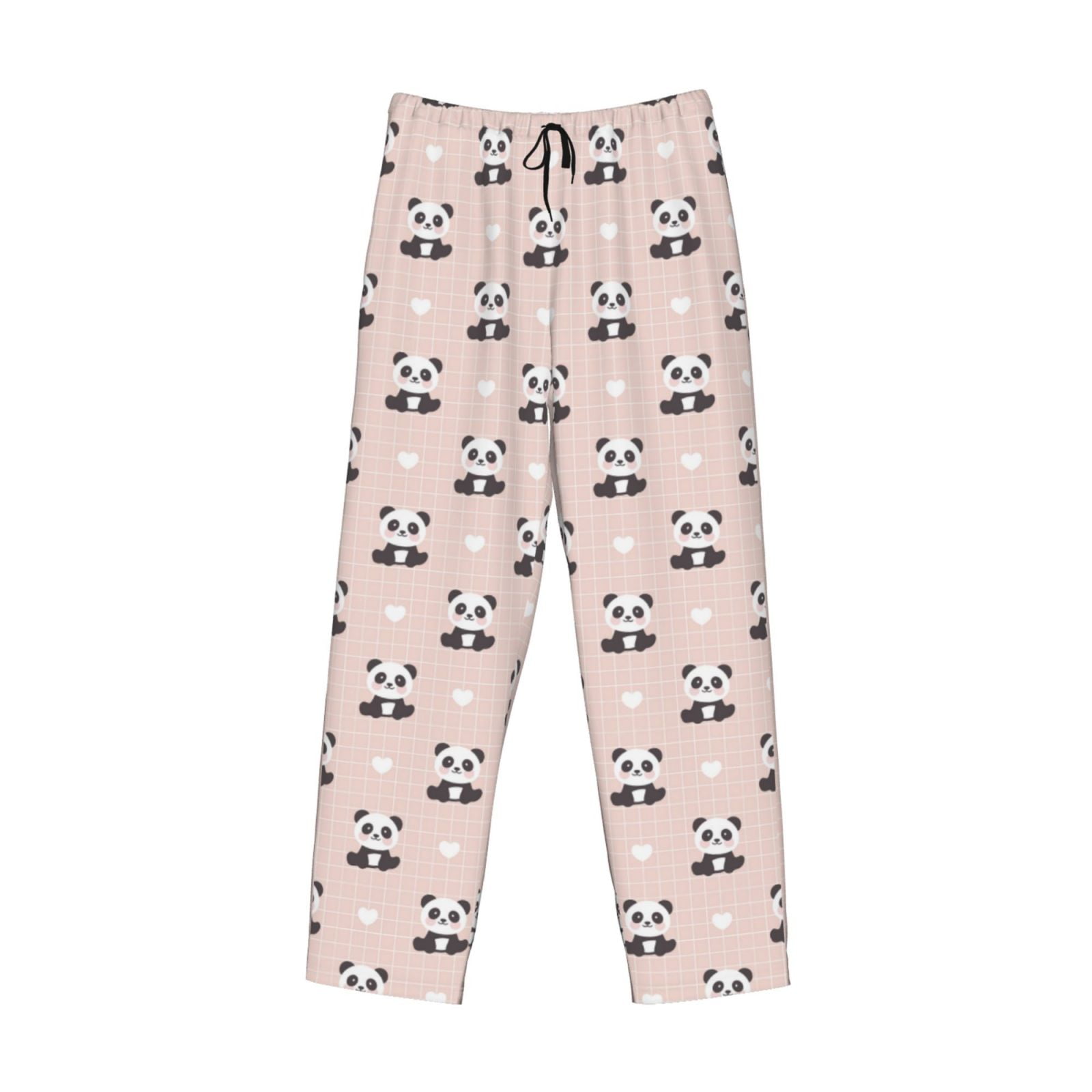 Kdxio Cute Panda Print Men's Sleep Pajama Pant Lounge Pants with ...