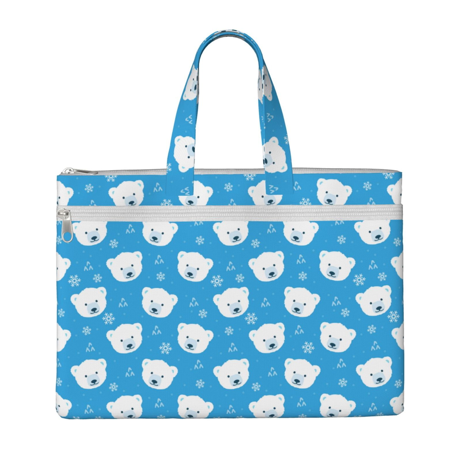 Kdxio Cute Polar Bear File Tote Document Bag Business Briefcase Bag ...
