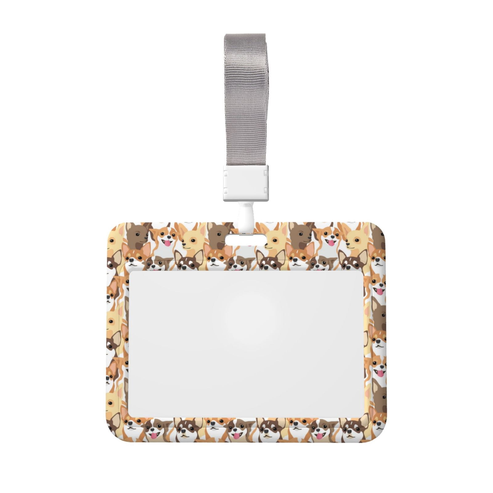 Kdxio Cute Puppy Card Badge Holder Work Badge Sleeve for Office, School ...