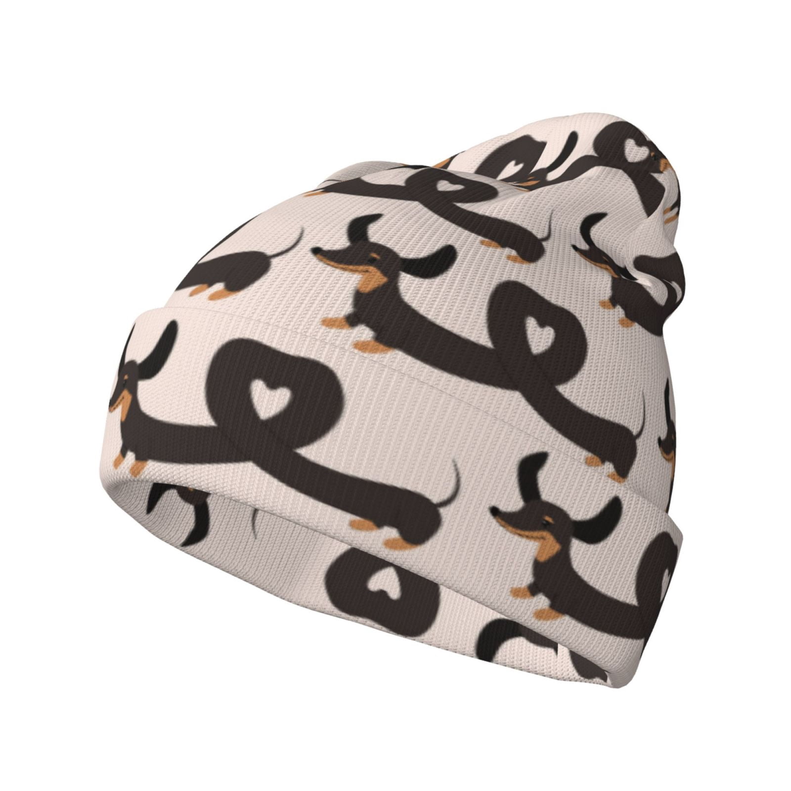 Kdxio Cute Puppy Winter Beanie for Men Women Beanie Knit Hat Cuffed Cap ...