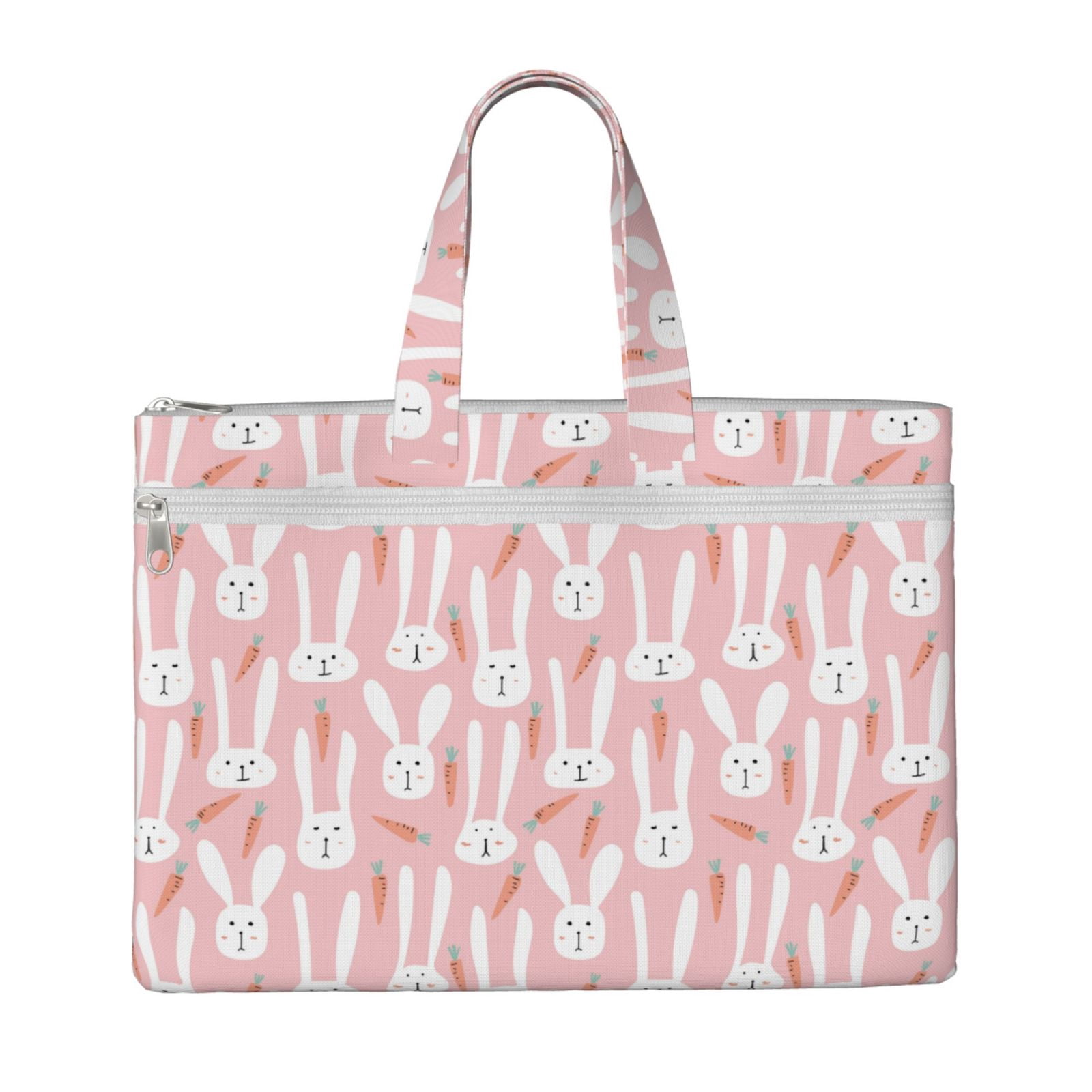 Kdxio Cute Rabbit Carrot File Tote Document Bag Business Briefcase Bag ...