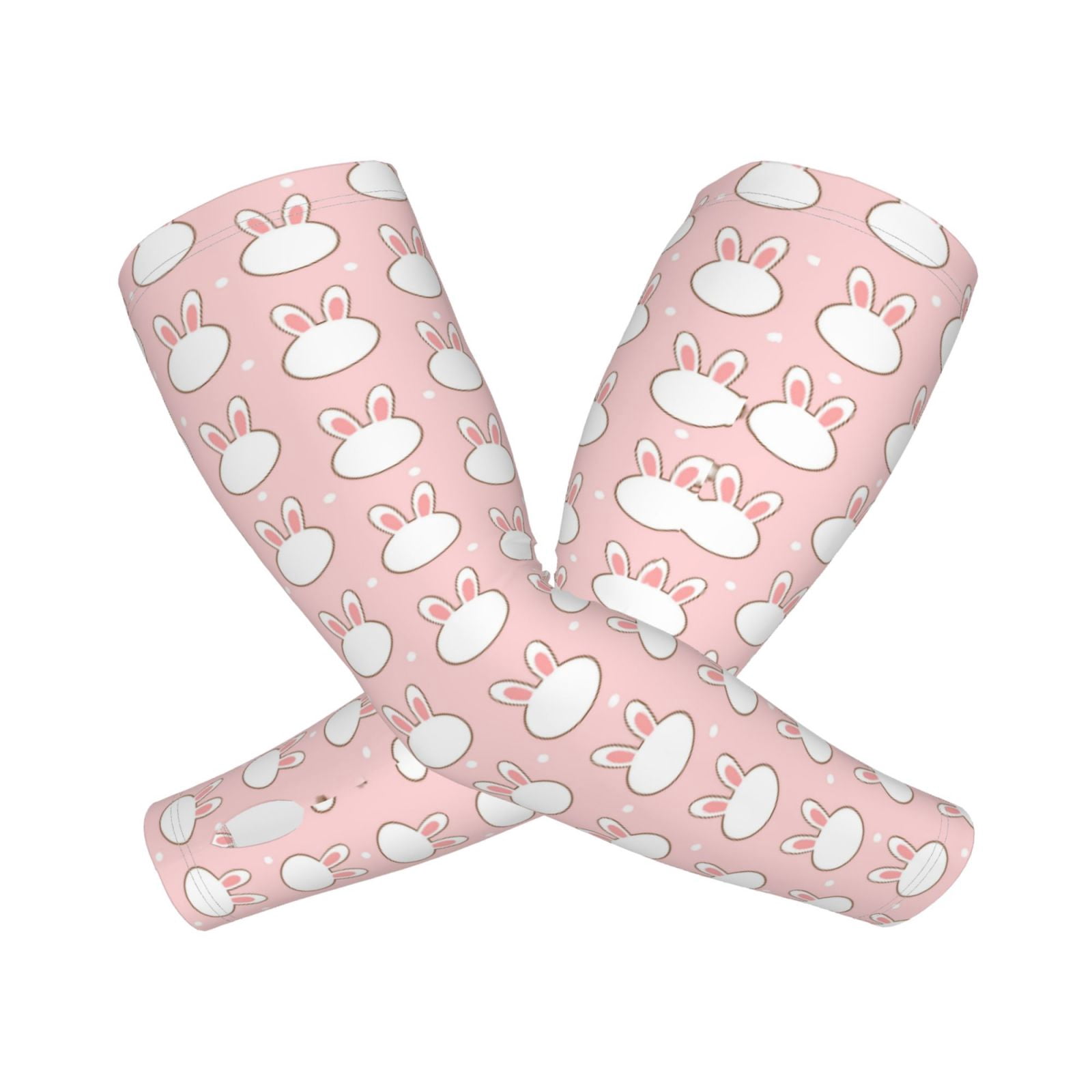 Kdxio Cute Rabbit Print UV Sun Protection Arm Sleeves - Tattoo Cover Up ...