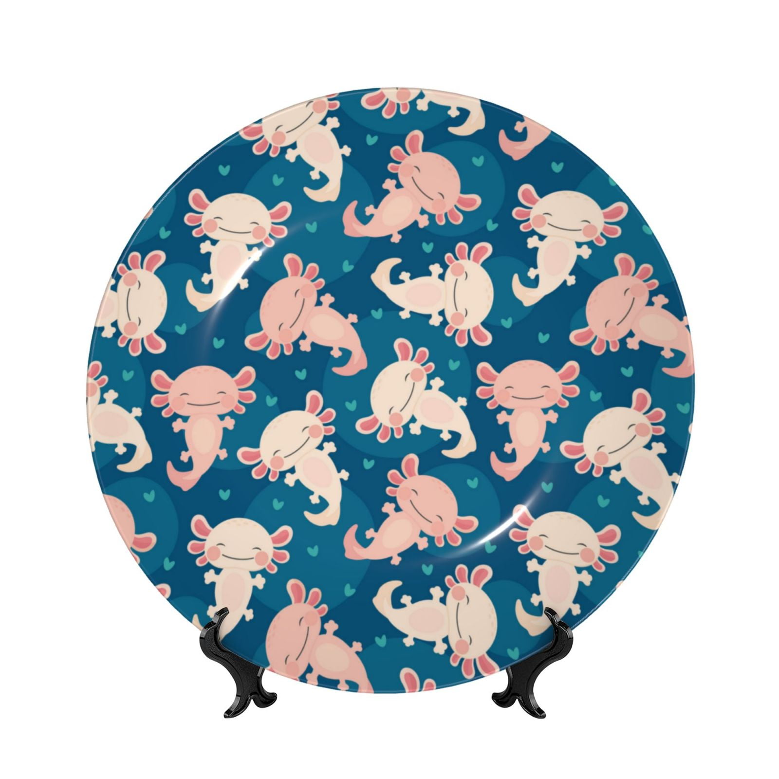 Kdxio Cute Salamander Bone China Decorative Plate Ceramic Decorative ...