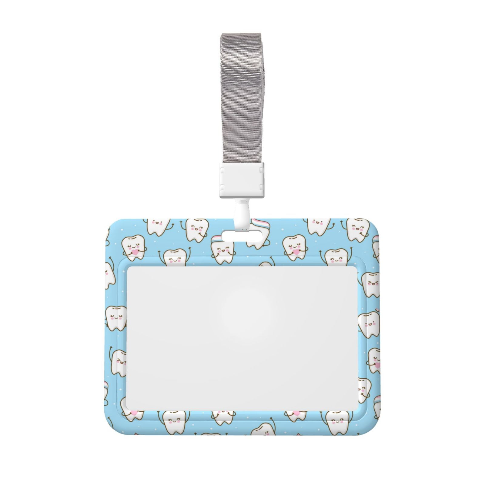 Kdxio Cute Teeth Card Badge Holder Work Badge Sleeve for Office, School ...
