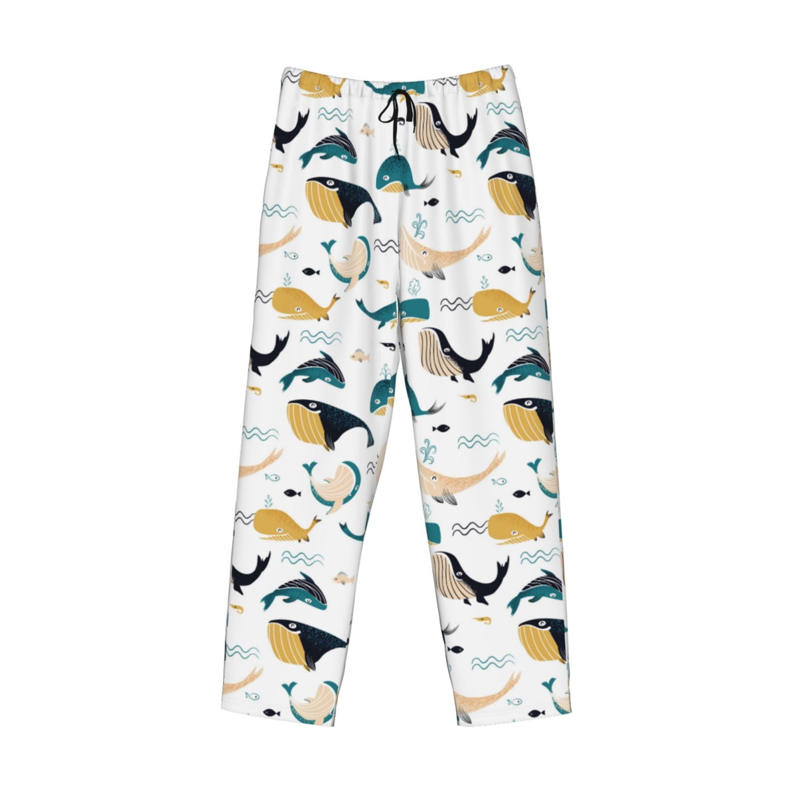 Kdxio Cute Whale Print Men's Sleep Pajama Pant Lounge Pants with ...