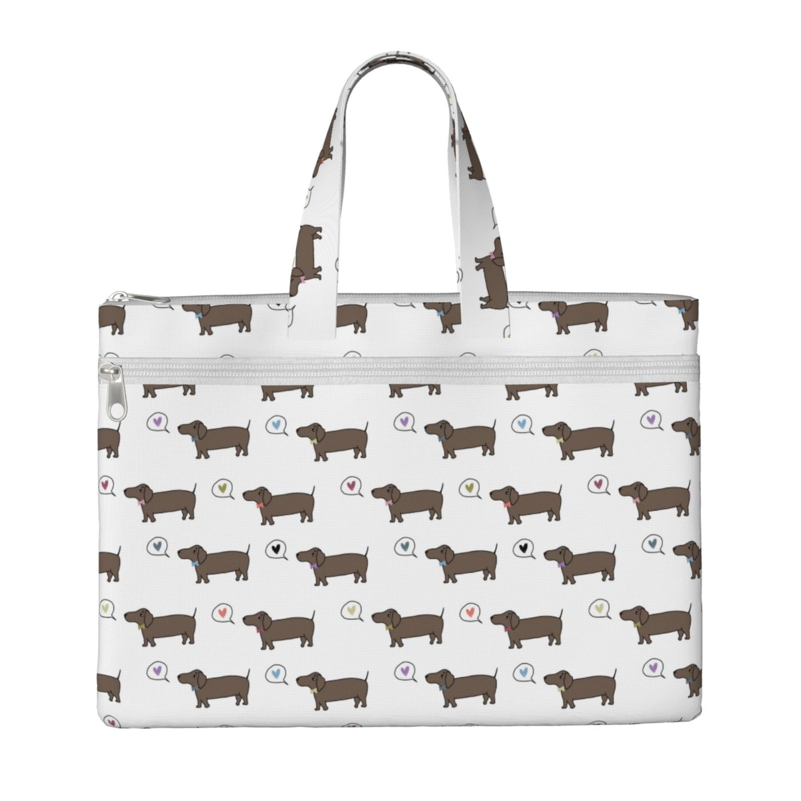 Kdxio Dachshund Dog Puppy File Tote Document Bag Business Briefcase Bag ...