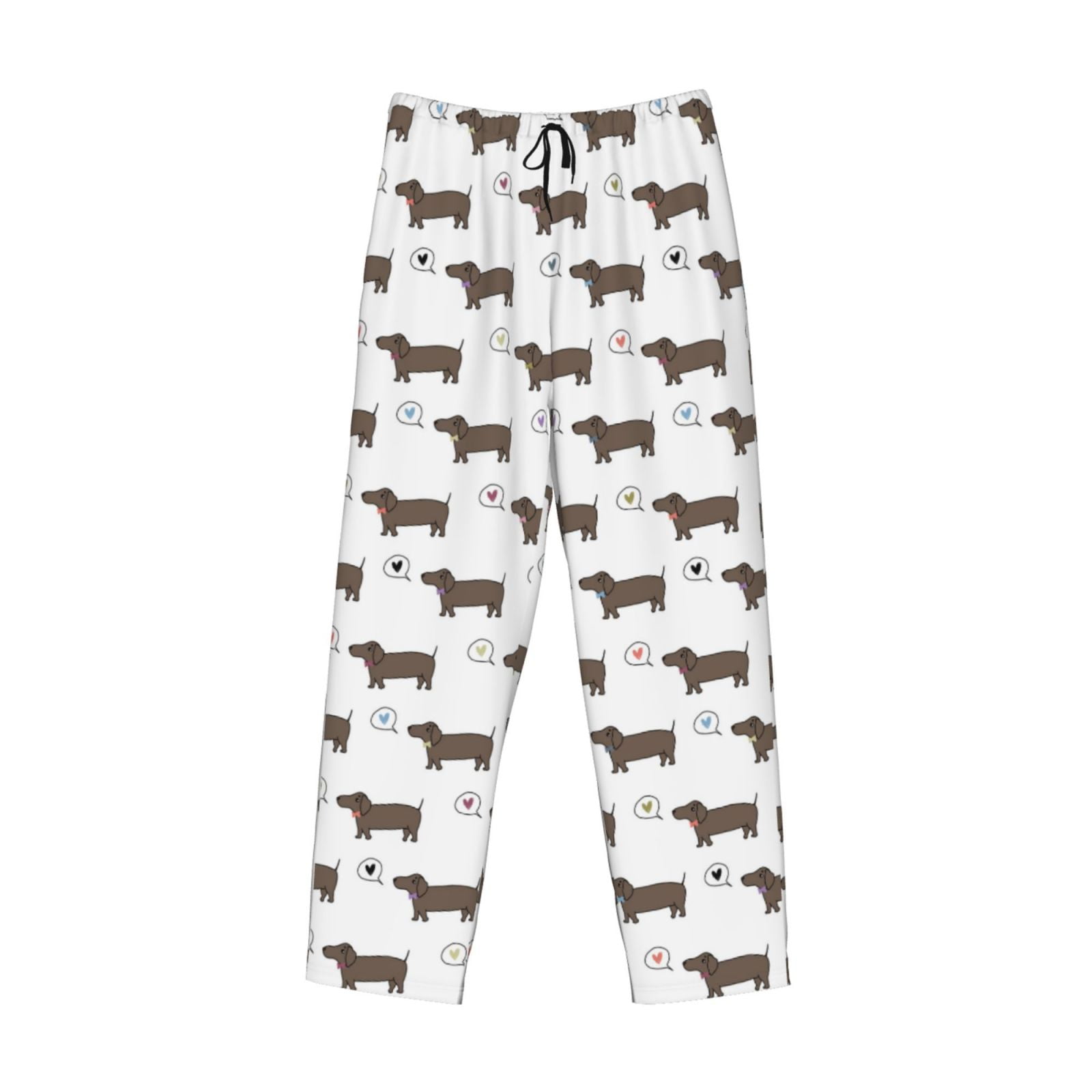 Kdxio Dachshund Dog Puppy Print Men's Sleep Pajama Pant Lounge Pants ...