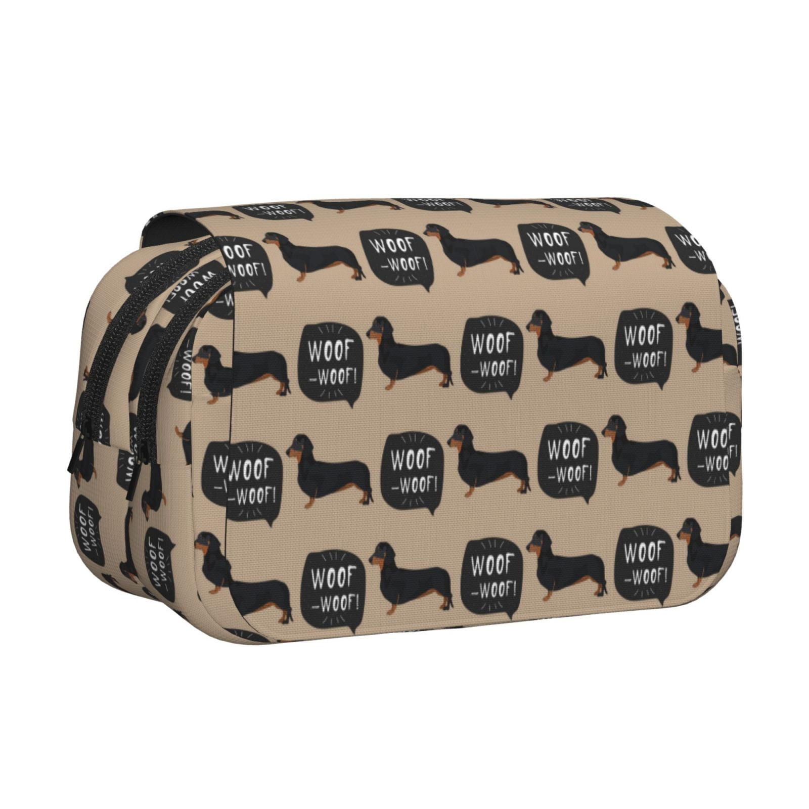 Kdxio Dachshund Dog Woof for Double Compartment Pen Case Oxford ...