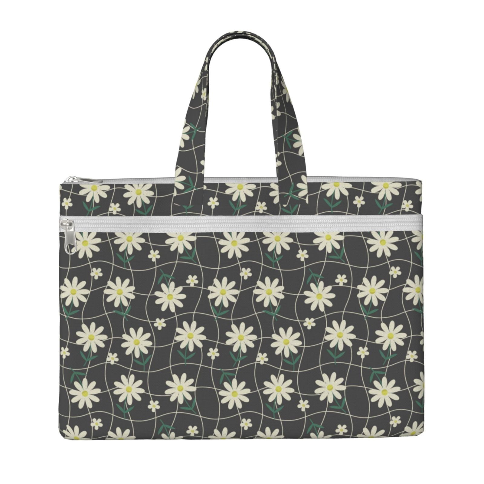 Kdxio Daisies Flowers File Tote Document Bag Business Briefcase Bag ...
