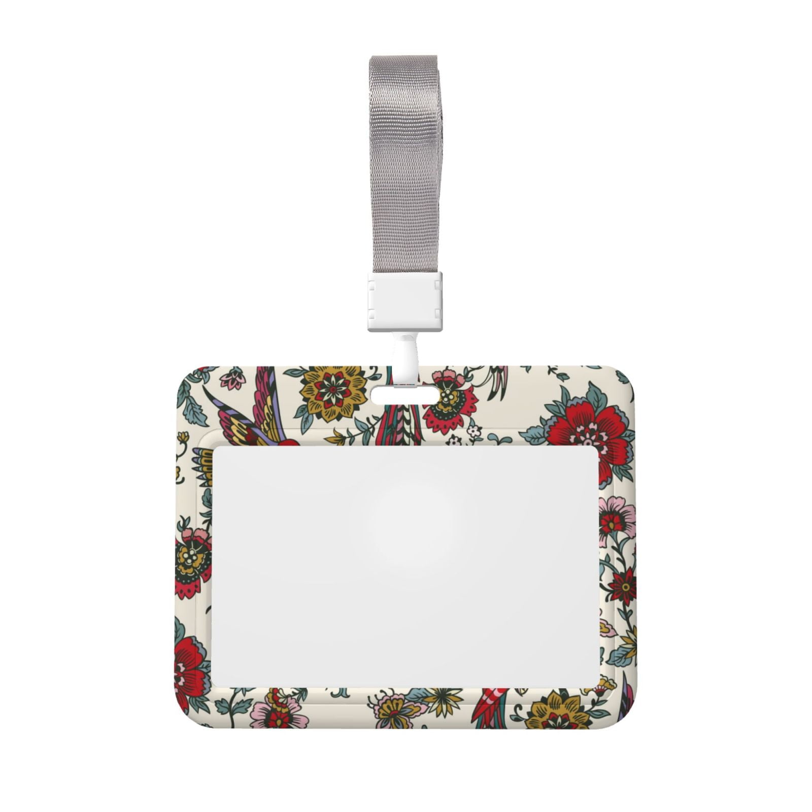 Kdxio Dark Enchanted Flowers And Birds Card Badge Holder Work Badge ...