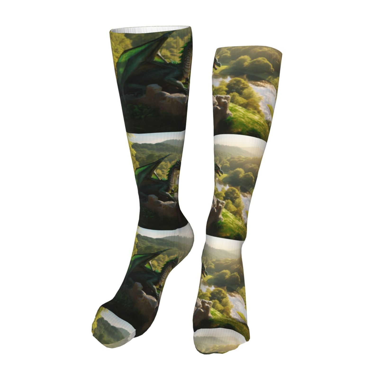 Kdxio Deep Forest Stone Green Dragon Funny Silky Novelty Funky Long ...