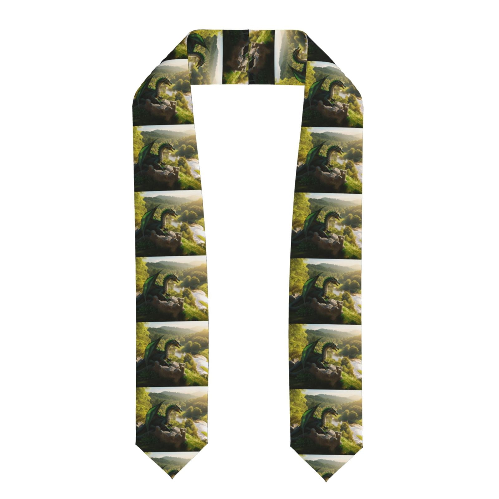 Kdxio Deep Forest Stone Green Dragon Graduation Stole Class, Graduation ...