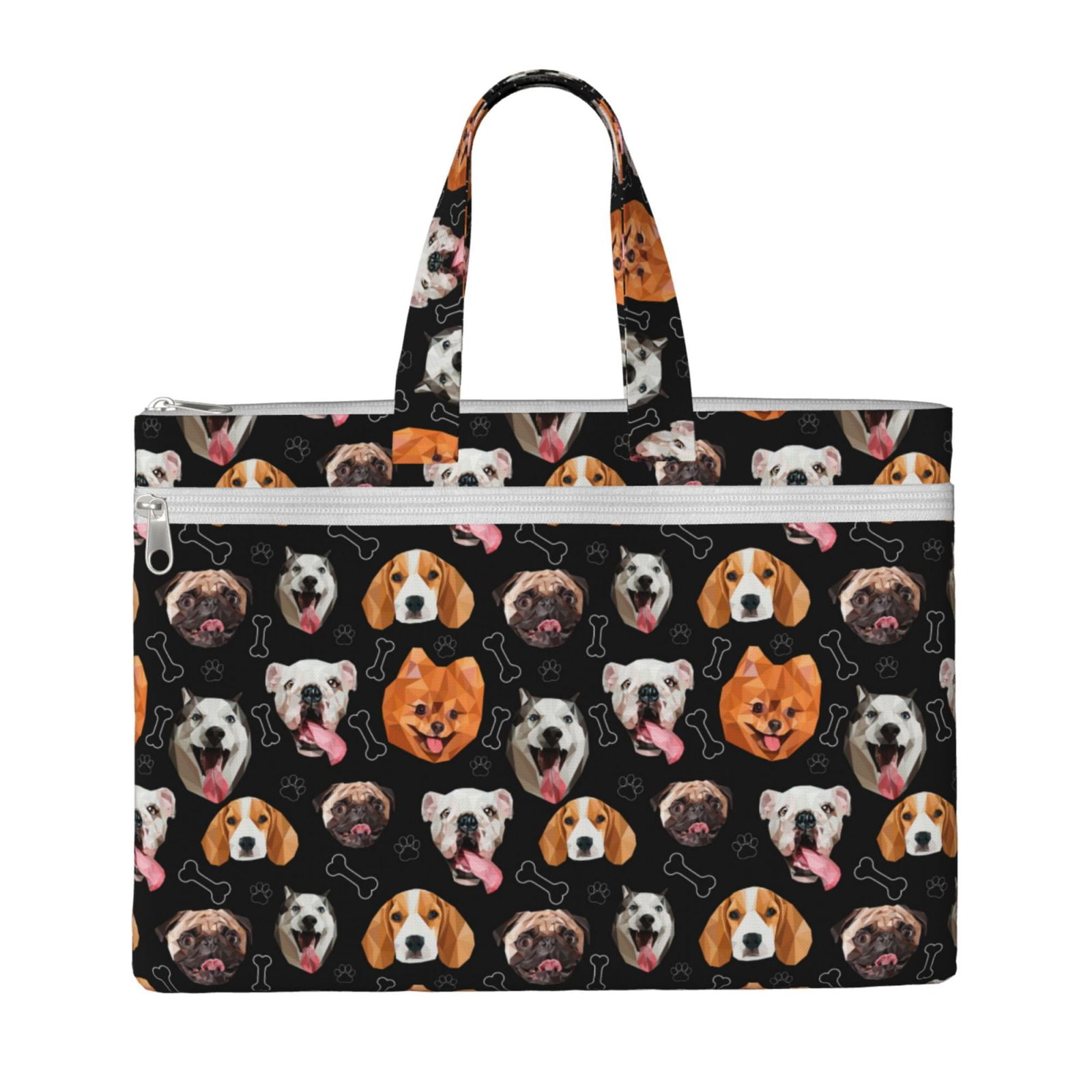 Kdxio Different Breeds Of Dogs File Tote Document Bag Business ...