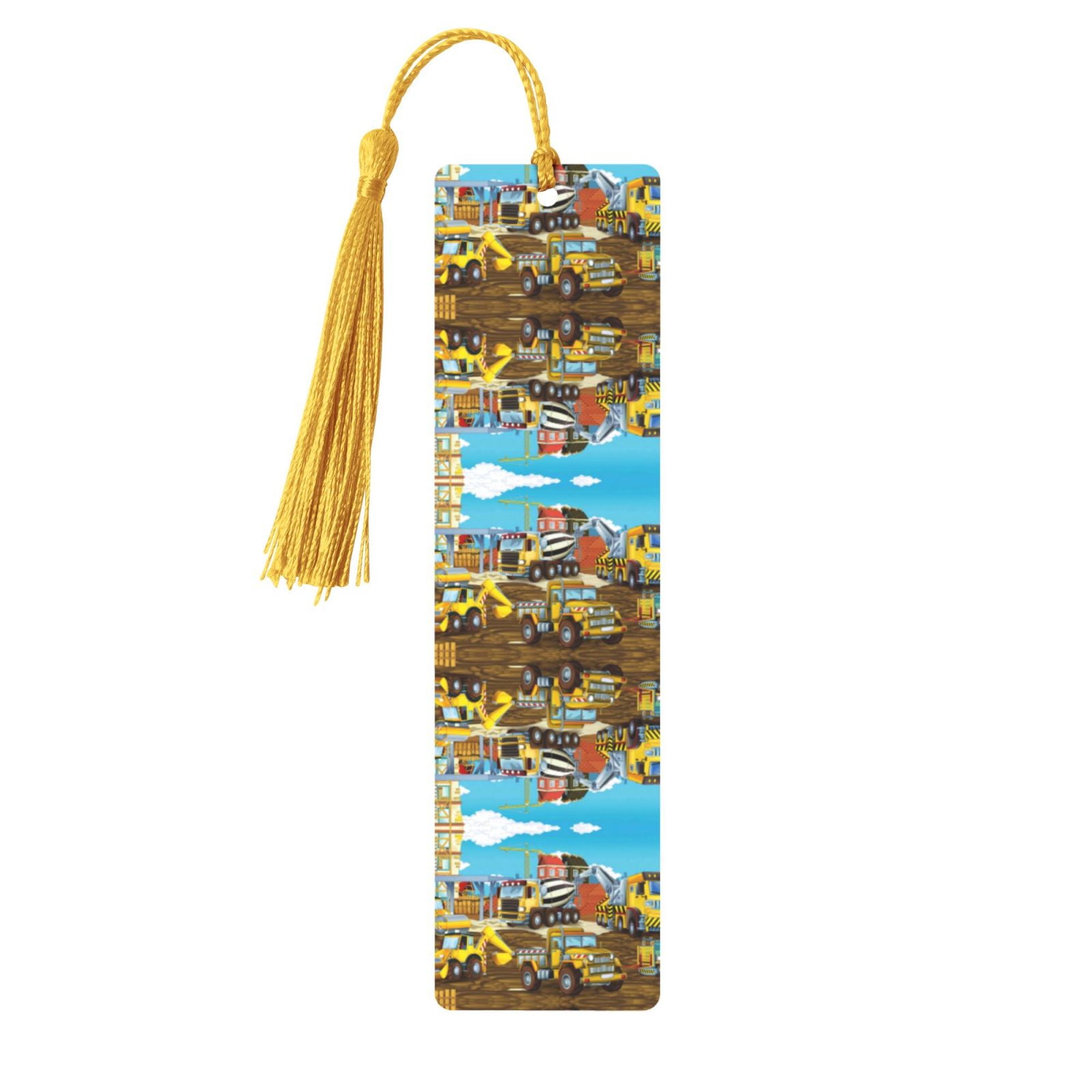 Kdxio Different Construction Site Vehicles Print Metal Tassel Bookmarks ...
