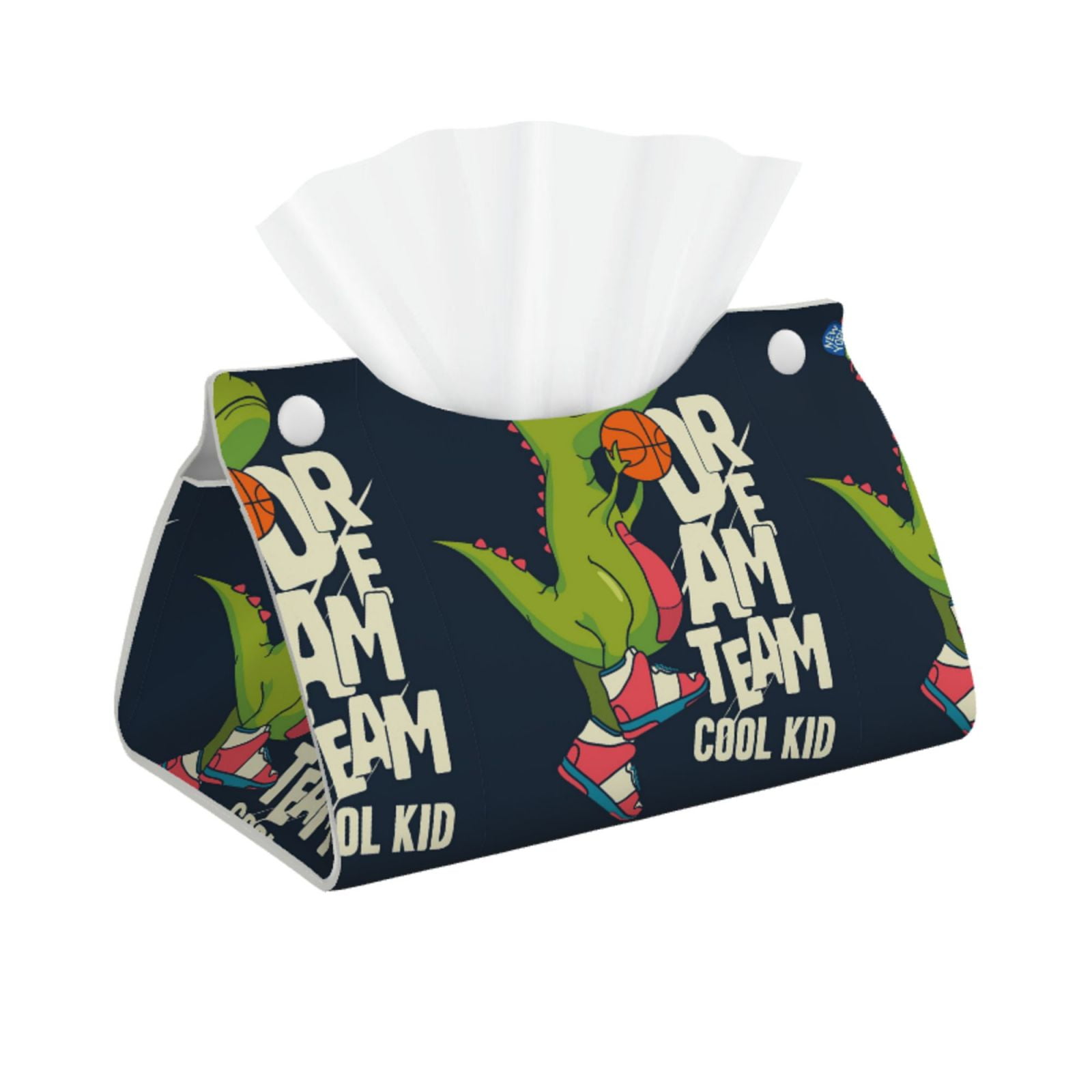 Kdxio Dinosaur Basketball Player Print Tissue Box Cover,Modern PU ...