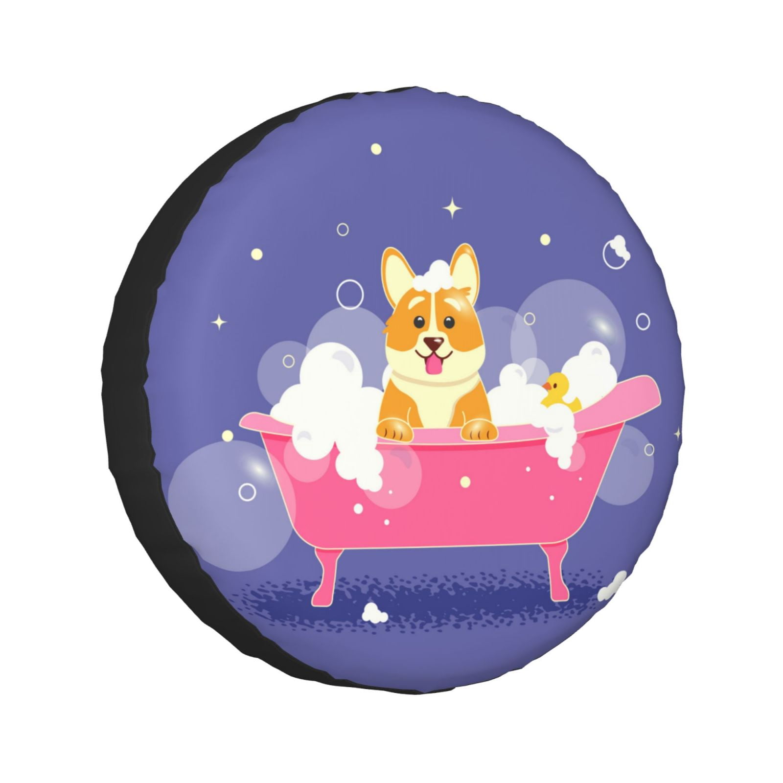 Kdxio Dog Washes in a Pink Bath for Tire Cover Wheel Protectors Tyre ...