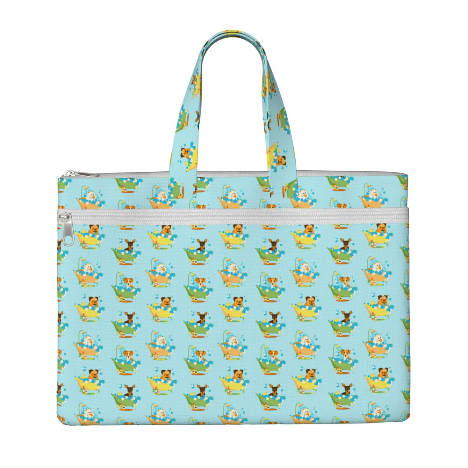 Kdxio Doggy In Bubble Bath File Tote Document Bag Business Briefcase ...