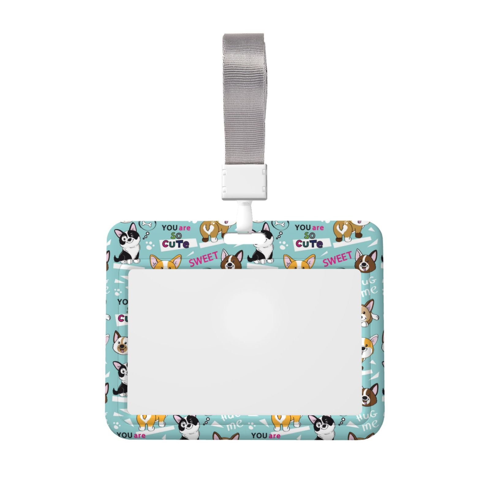 Kdxio Dogs Card Badge Holder Work Badge Sleeve for Office, School ...