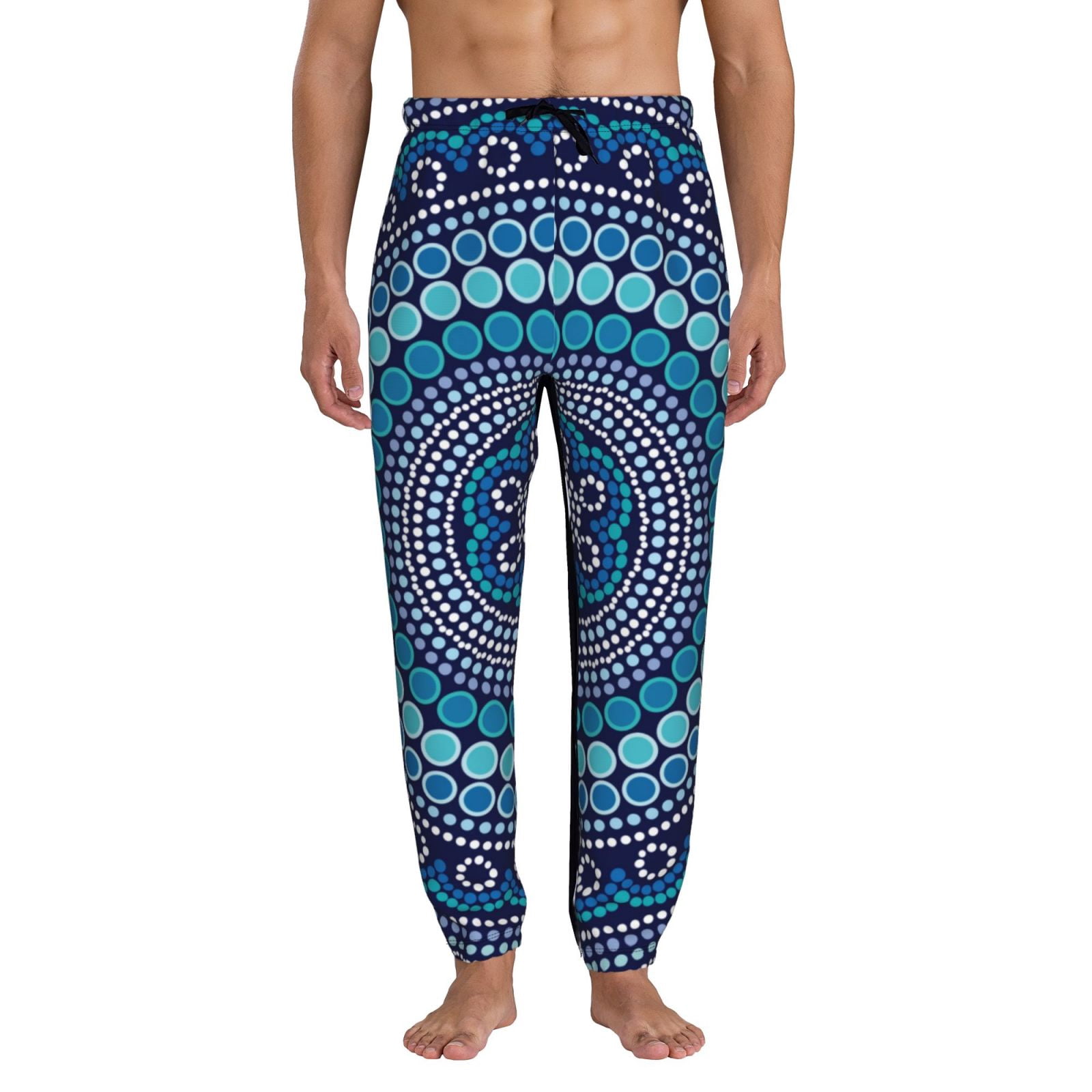 Kdxio Dot Painting Pattern Joggers,Sweatpants for Men with Pockets ...