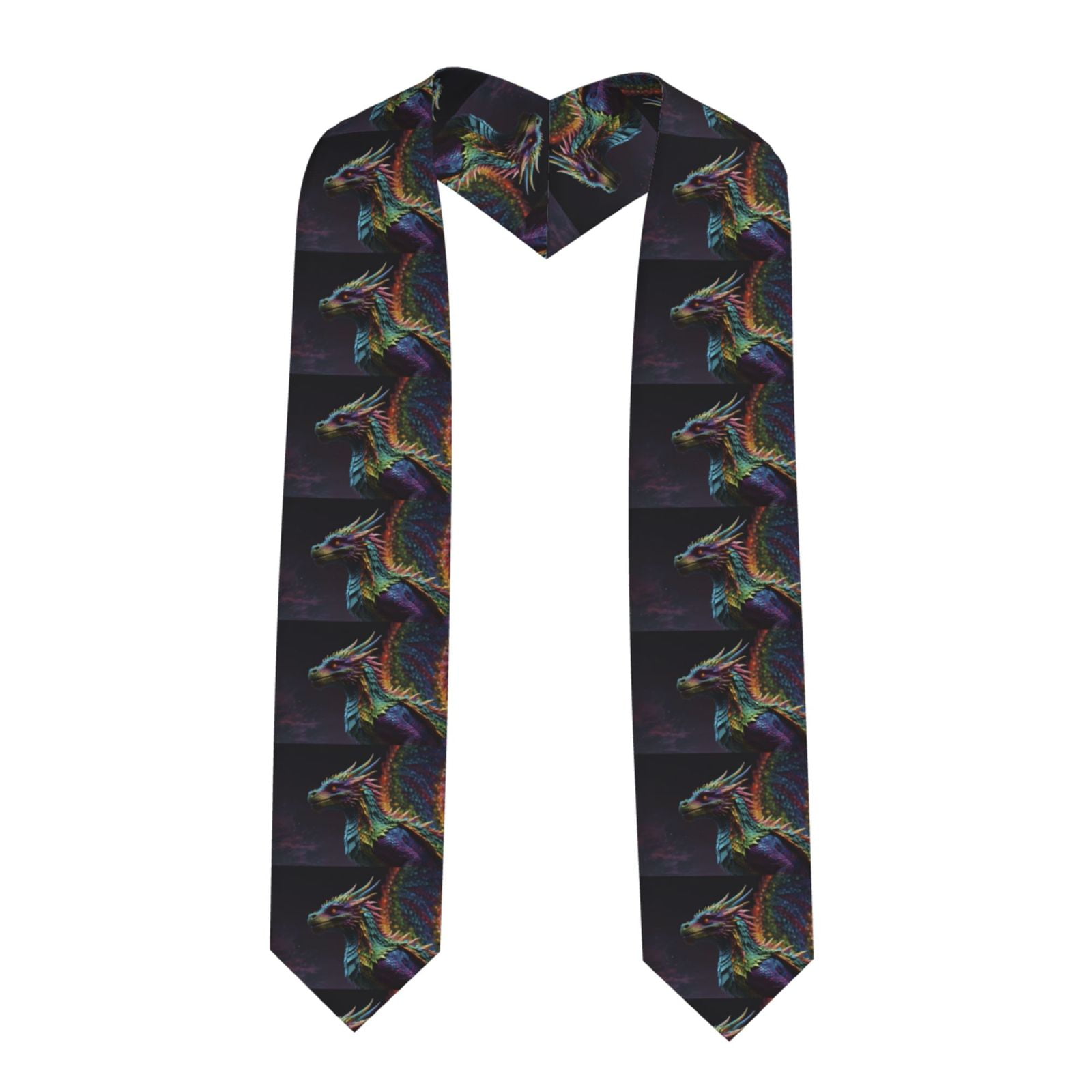 Kdxio Dragon with Colorful Tail Graduation Stole Class, Graduation Sash ...