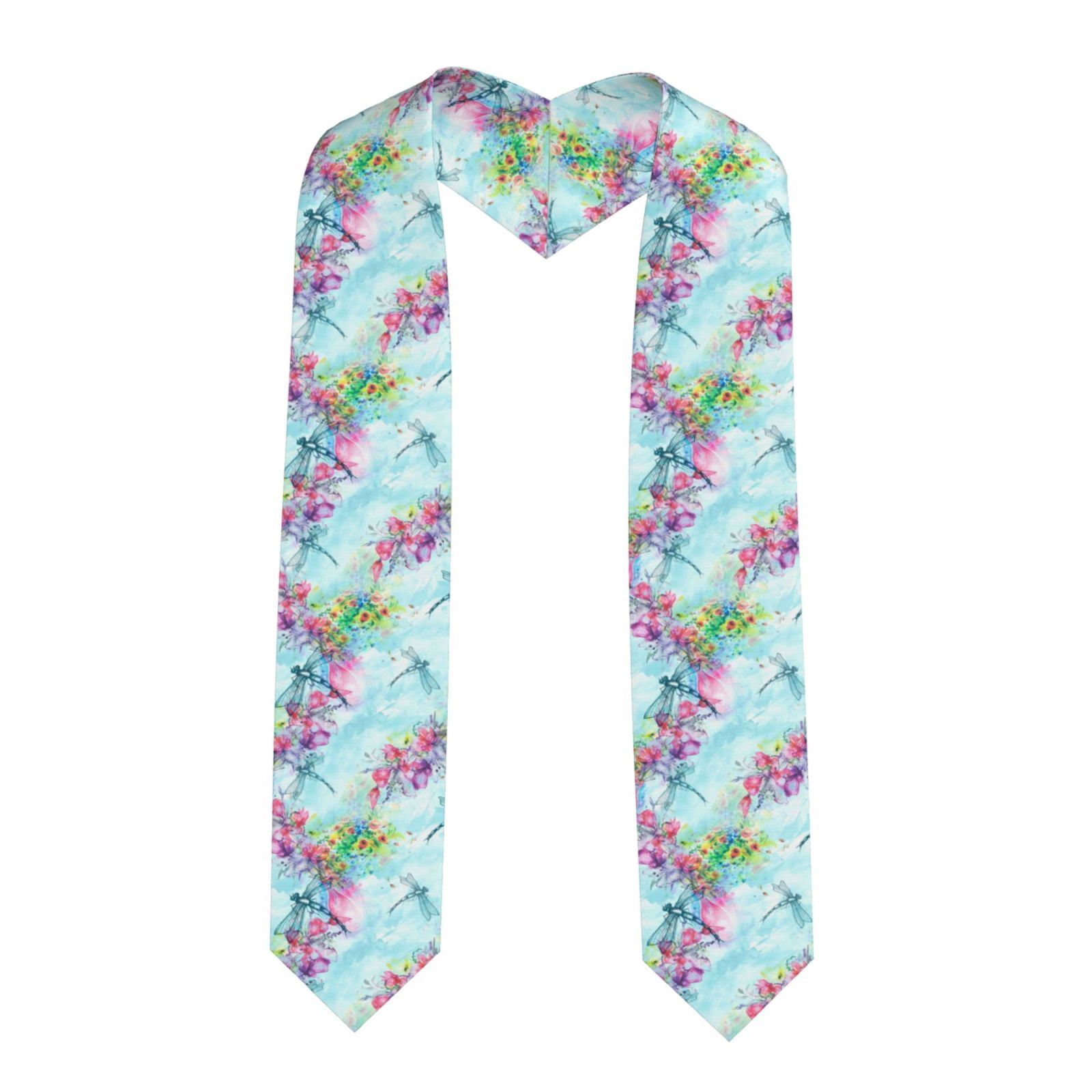 Kdxio Dragonfly Floral Graduation Stole Class, Graduation Sash, Unisex ...