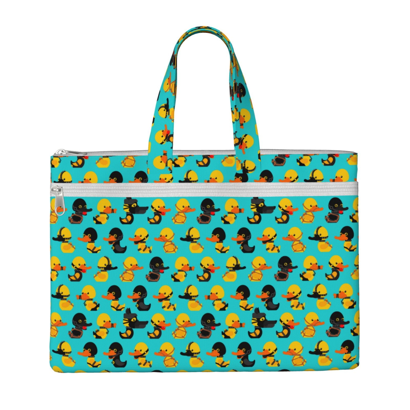 Kdxio Duck In Black Suit File Tote Document Bag Business Briefcase Bag ...