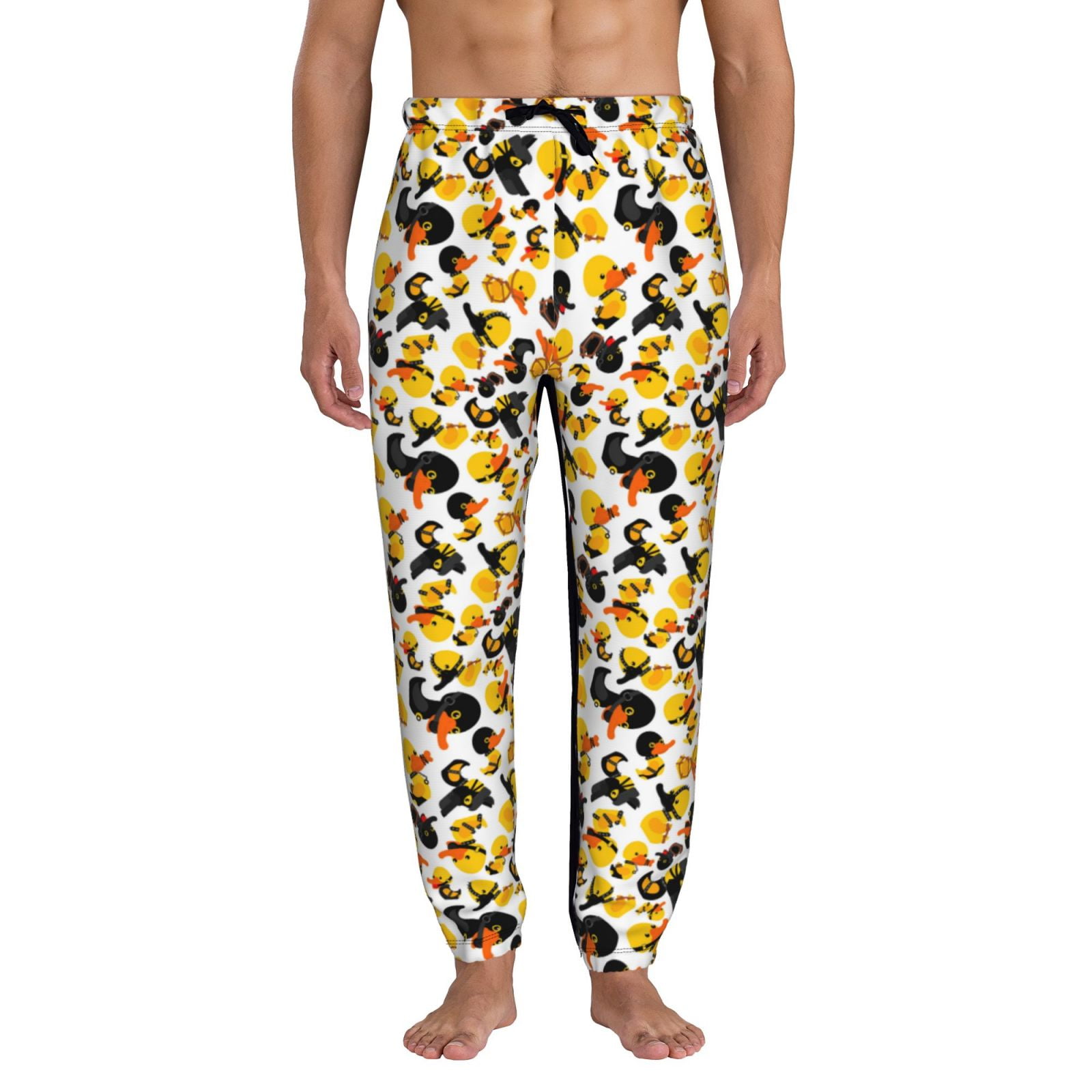 Kdxio Duck In Black Suit1 Pattern Joggers,Sweatpants for Men with ...