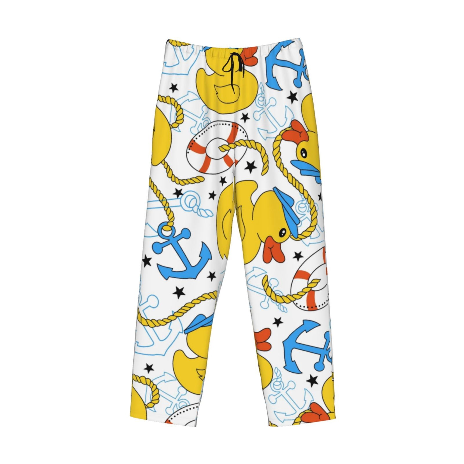 Kdxio Ducks and Anchors Print Men's Sleep Pajama Pant Lounge Pants with ...