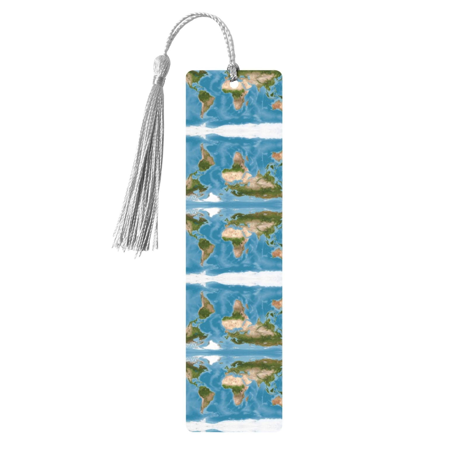 Kdxio Earth View World Map Print Metal Tassel Bookmarks,Perfect Gift ...