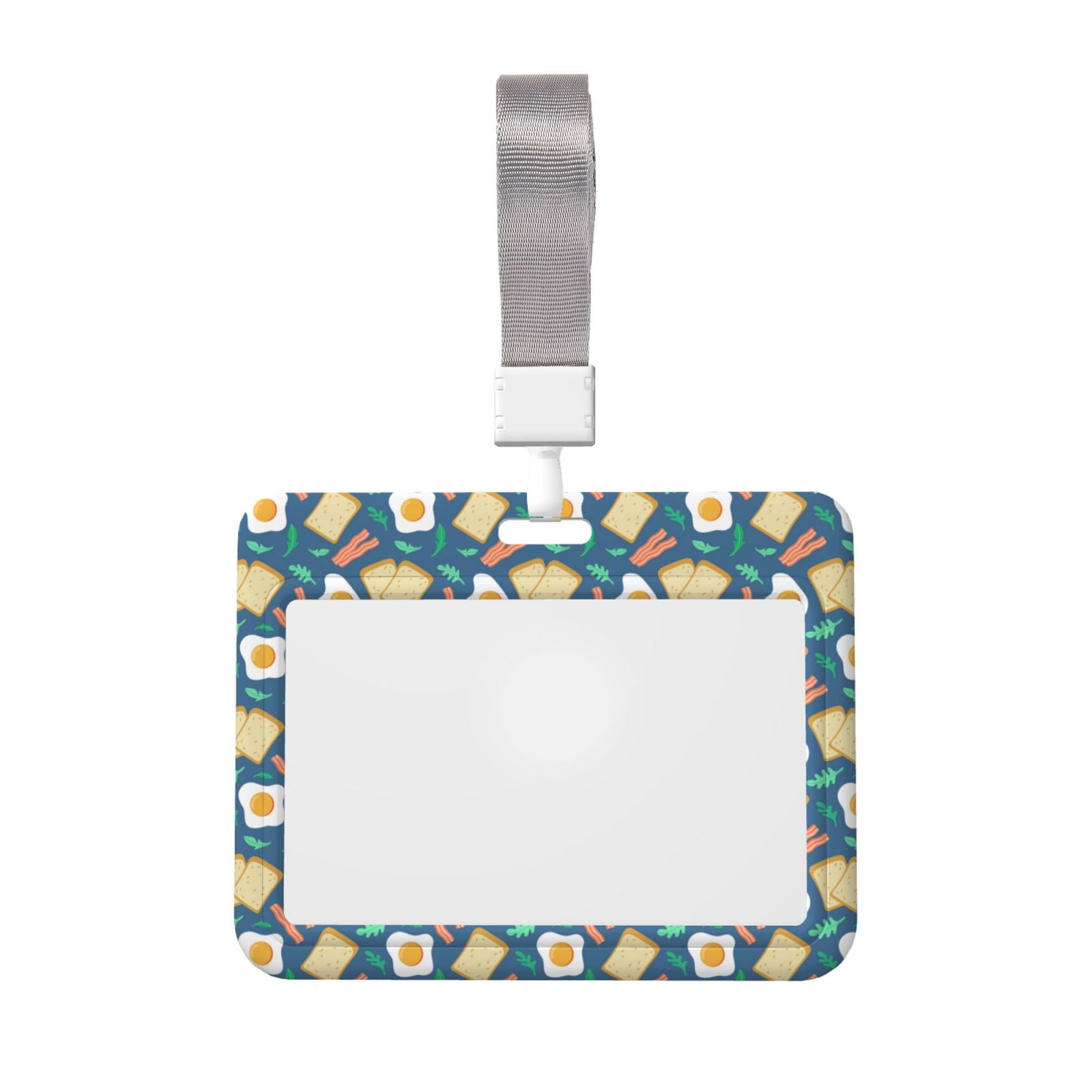 Kdxio Eggs Toast Bacon And Arugula Card Badge Holder Work Badge Sleeve ...
