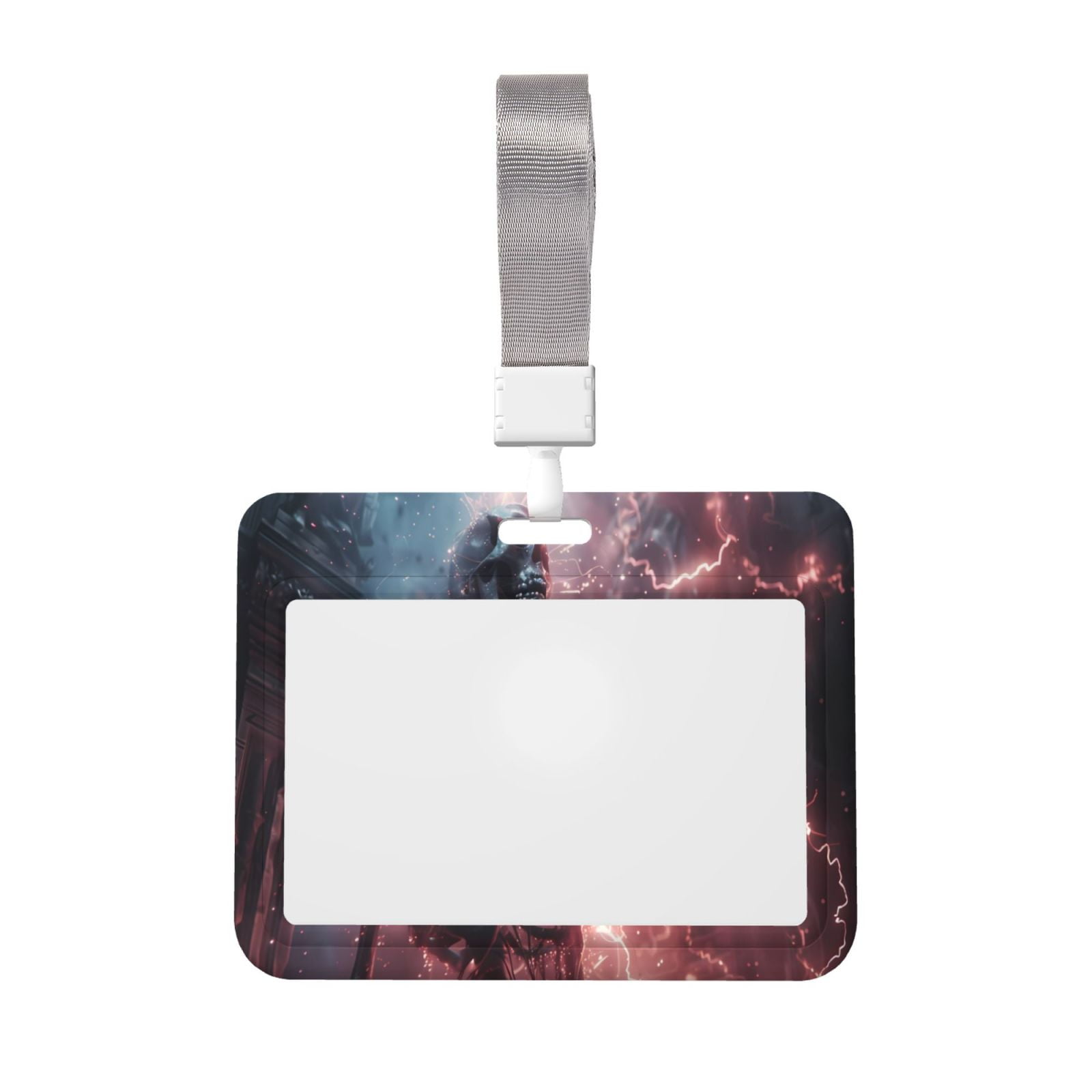 Kdxio Electric Skeleton Surrealism Card Badge Holder Work Badge Sleeve ...