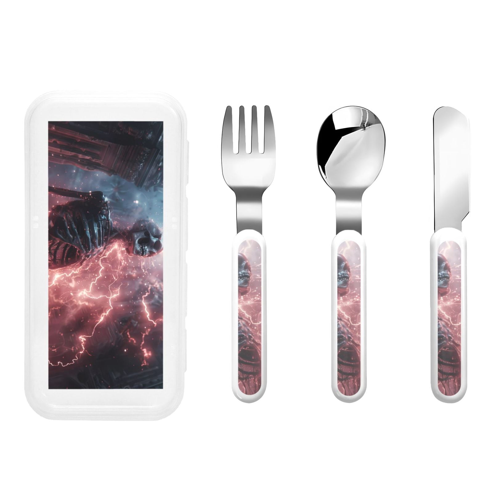 Kdxio Electric Skeleton Surrealism Toddler Utensils Set - Kids ...