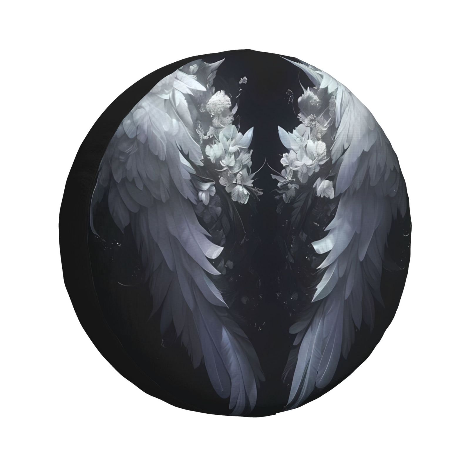 Kdxio Elegant Feathered Floral Wings for Tire Cover Wheel Protectors ...