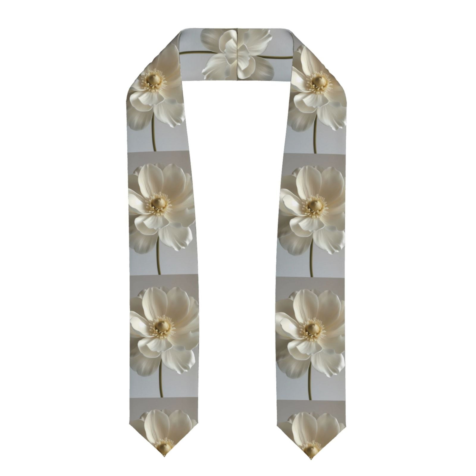 Kdxio Elegant Ivory Flower Graduation Stole Class, Graduation Sash ...