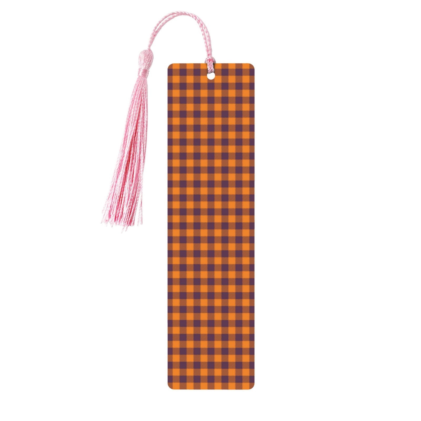 Kdxio Fall Buffalo Plaid Print Metal Tassel Bookmarks,Perfect Gift for ...