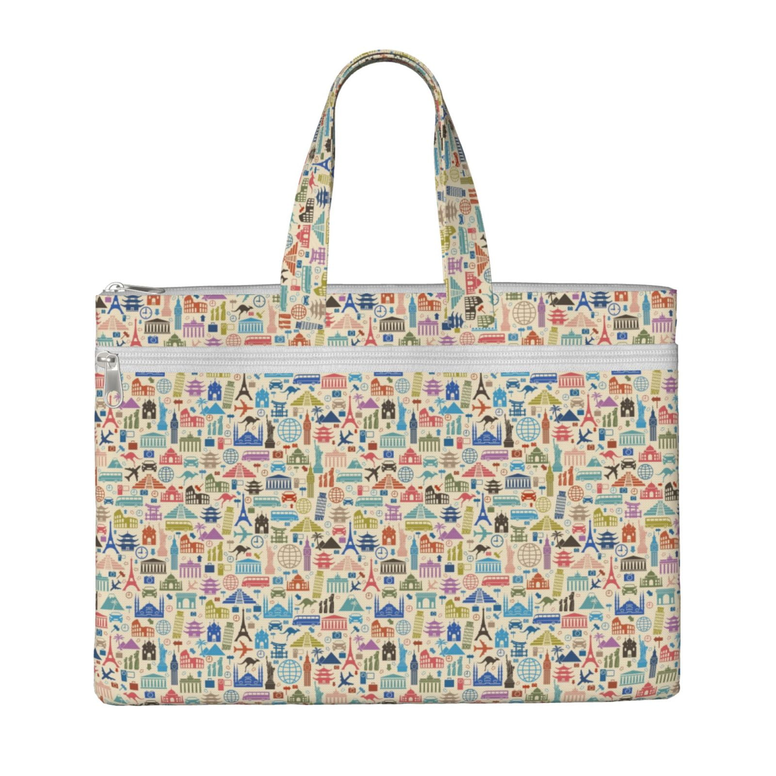 Kdxio Famous Places File Tote Document Bag Business Briefcase Bag ...