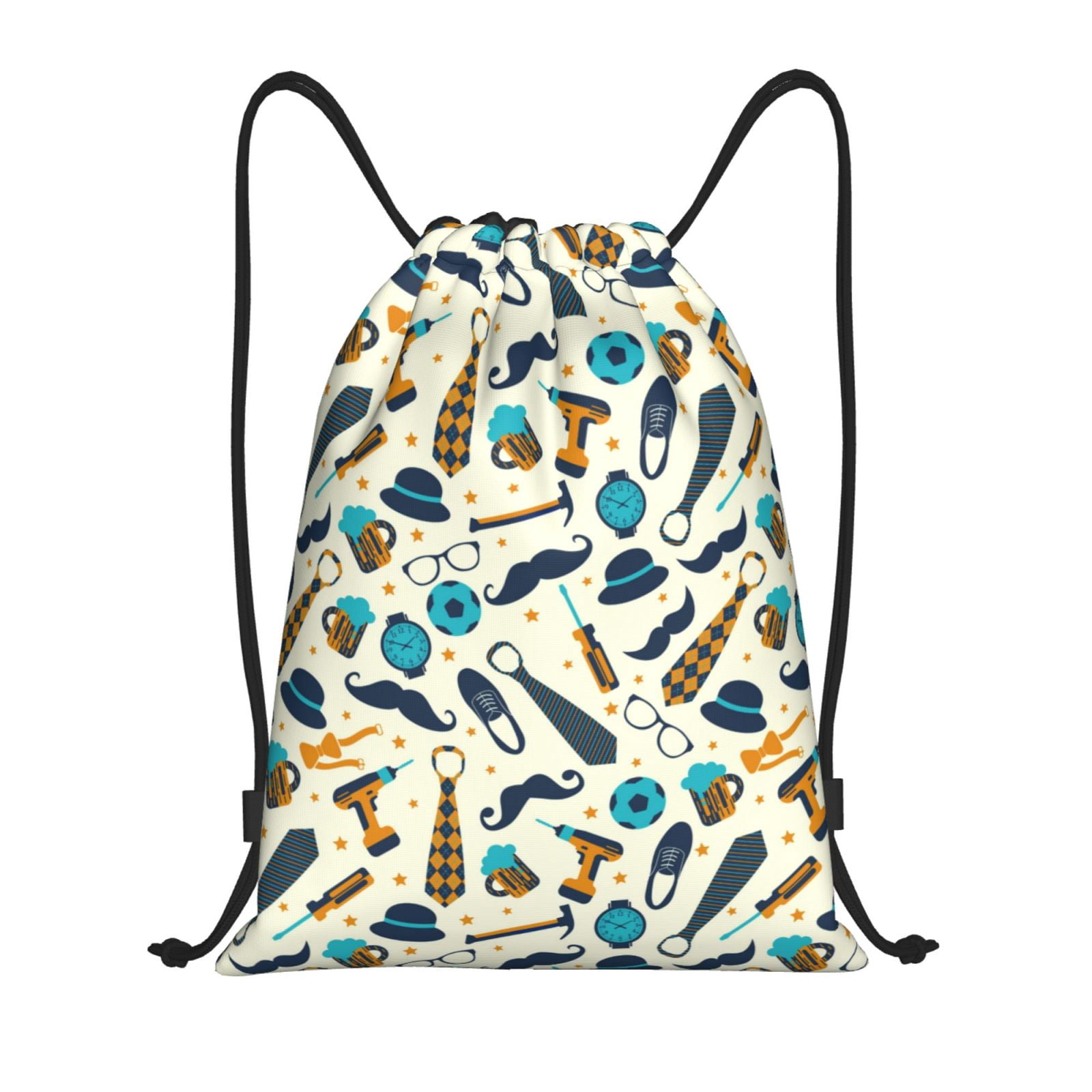 Kdxio Fathers day Print Drawstring Backpack Bag,Waterproof Draw String ...